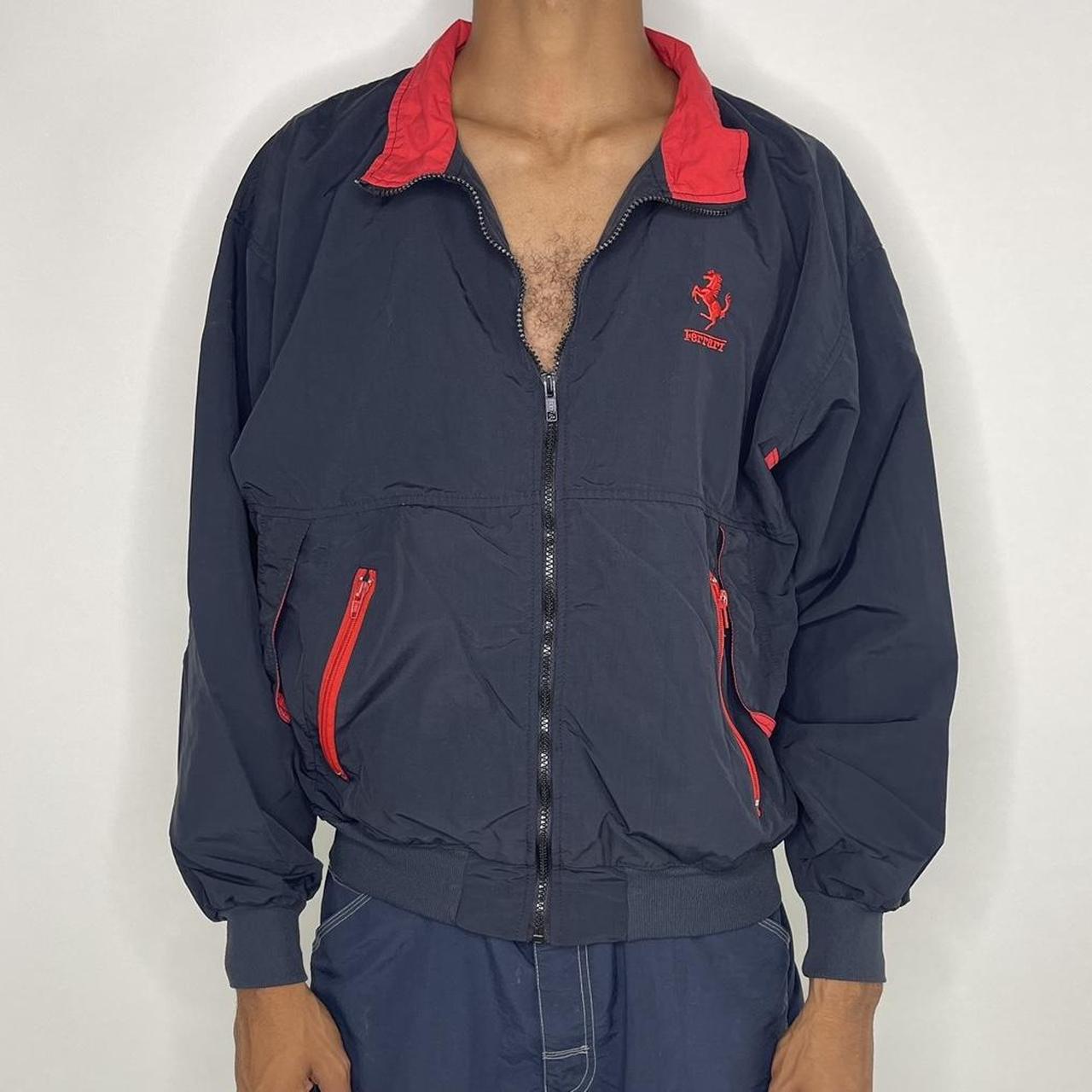 Vintage 90s Ferrari windbreaker Measurements: Pit... - Depop