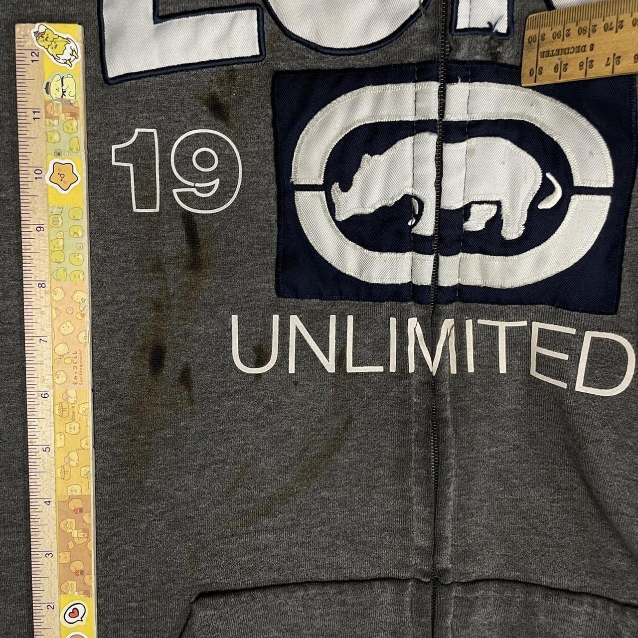 Y2K late 2000s Ecko UNLTD. zip up hoodie ⚠️ STAINED... - Depop