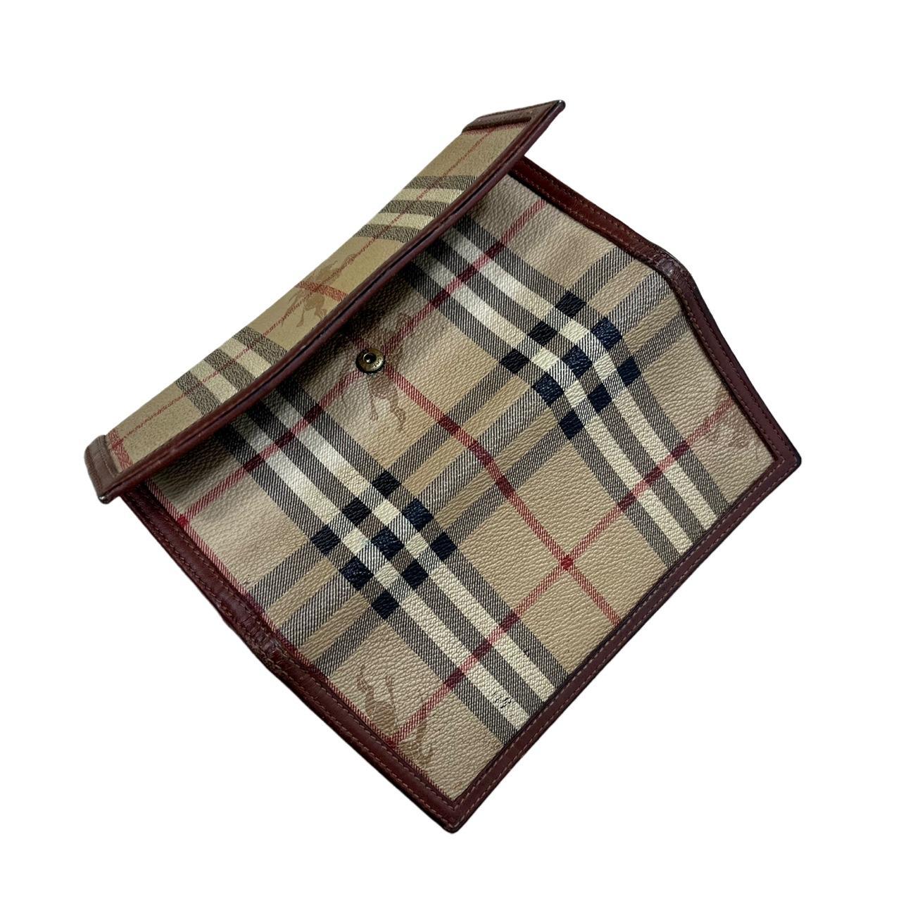 Vintage Burberry authentic nova check wallet. Very... - Depop