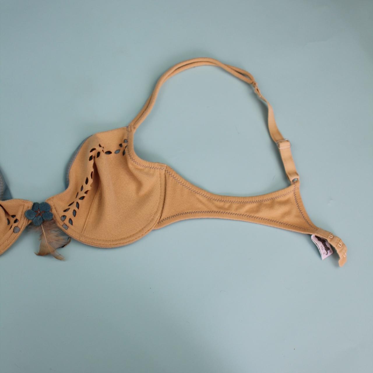 Vintage suede western bra. Size A-B cup. FREE UK... - Depop