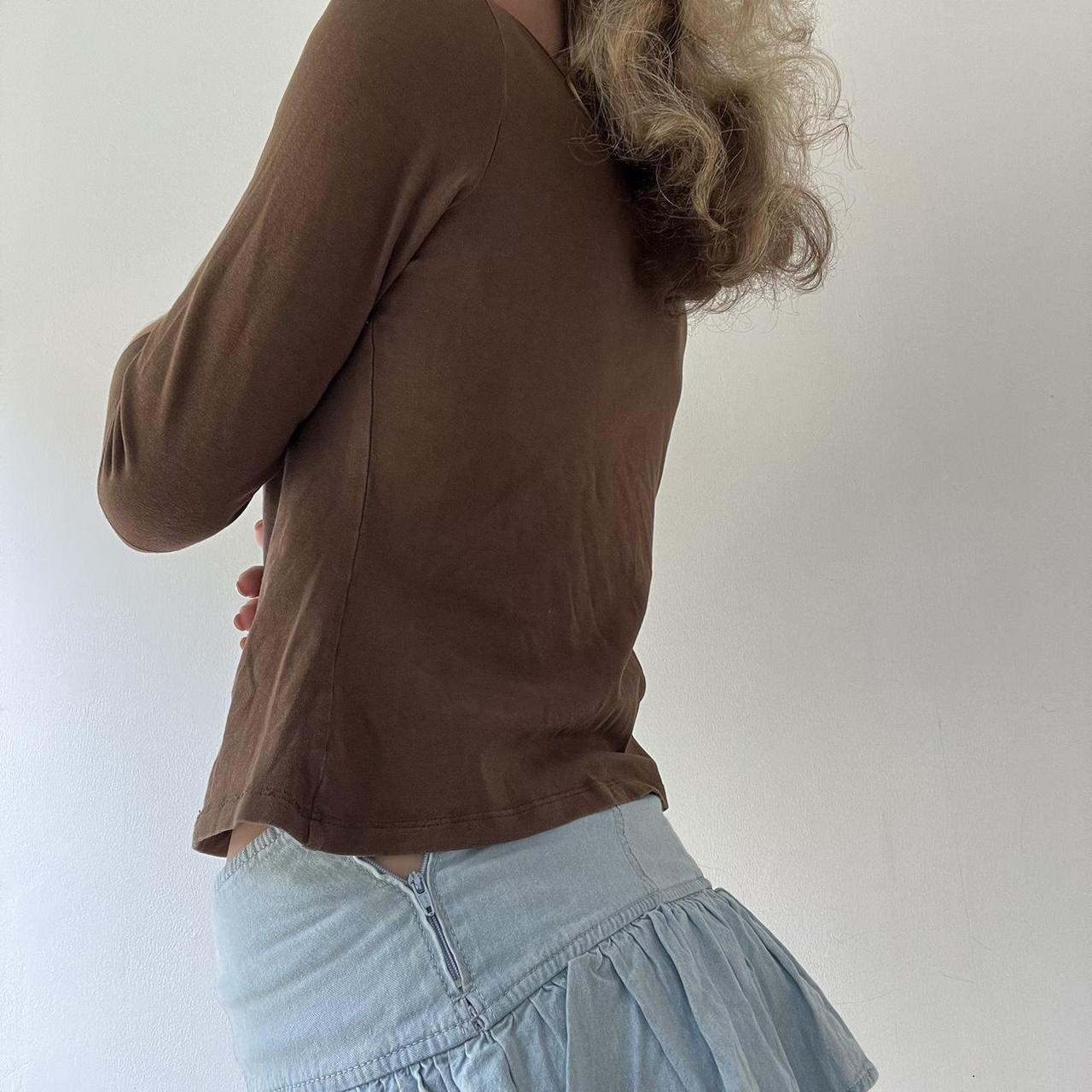 Vintage off the shoulder brown diamante top. Will... - Depop