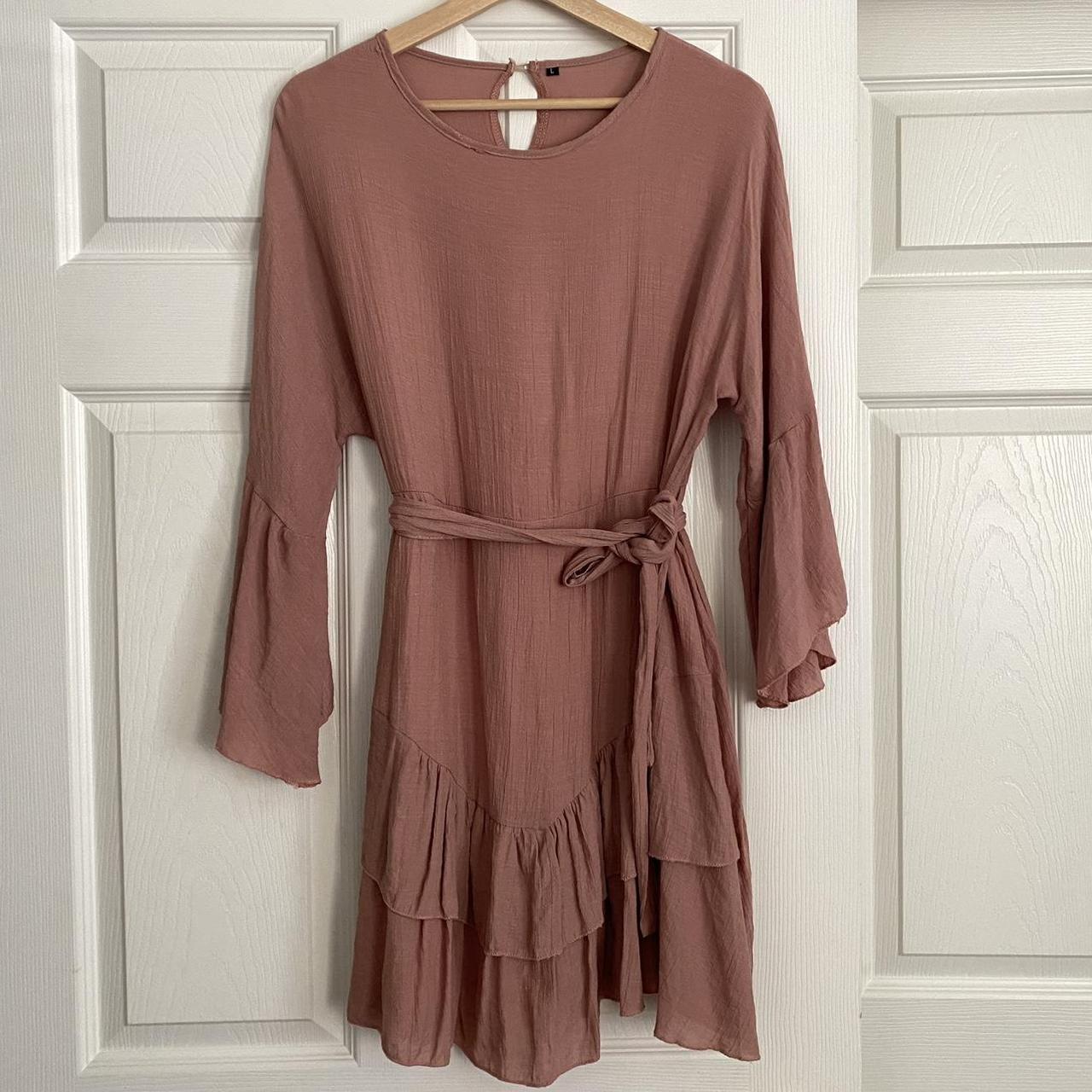 Rose ruffle dress with quarter sleeves! So... - Depop