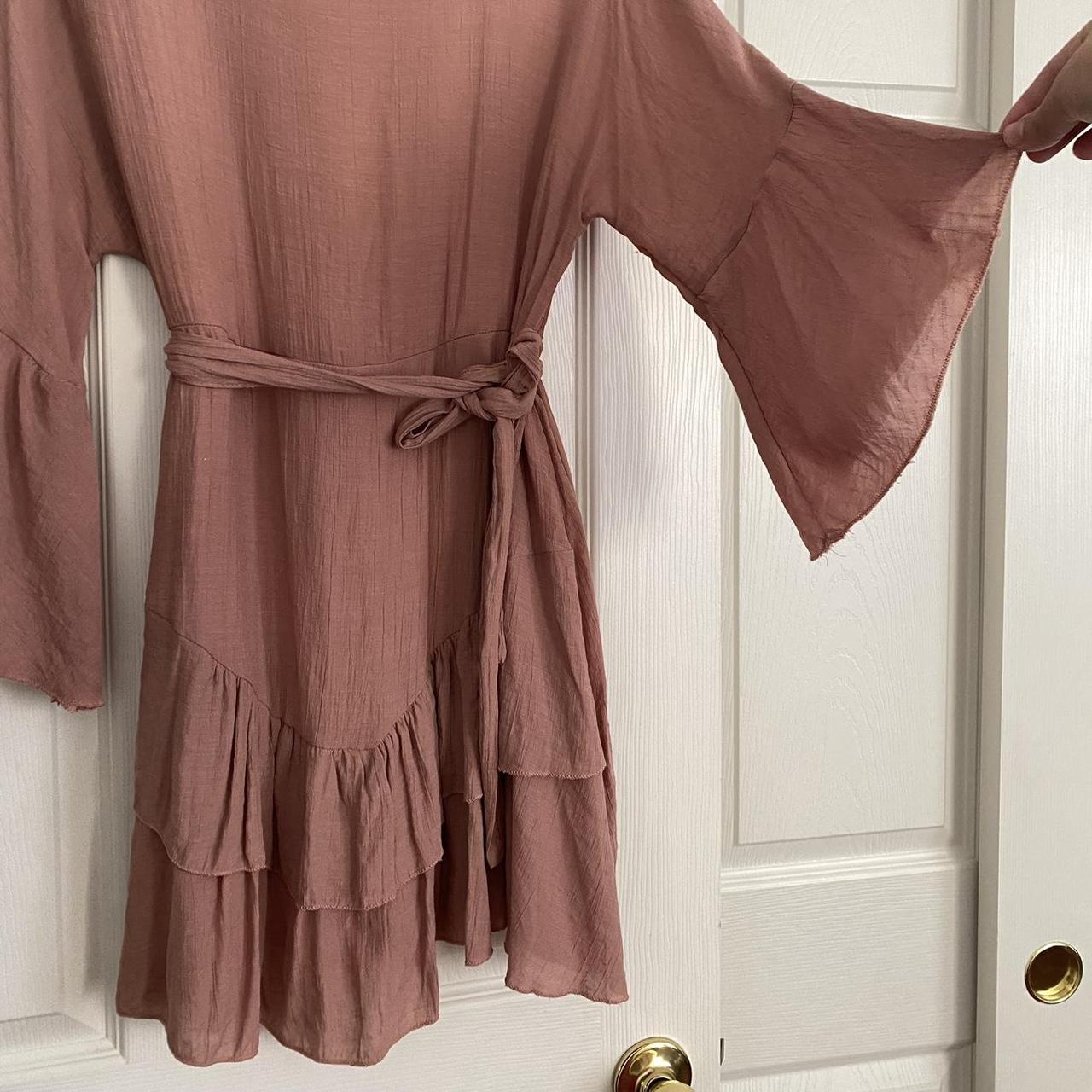 Rose ruffle dress with quarter sleeves! So... - Depop
