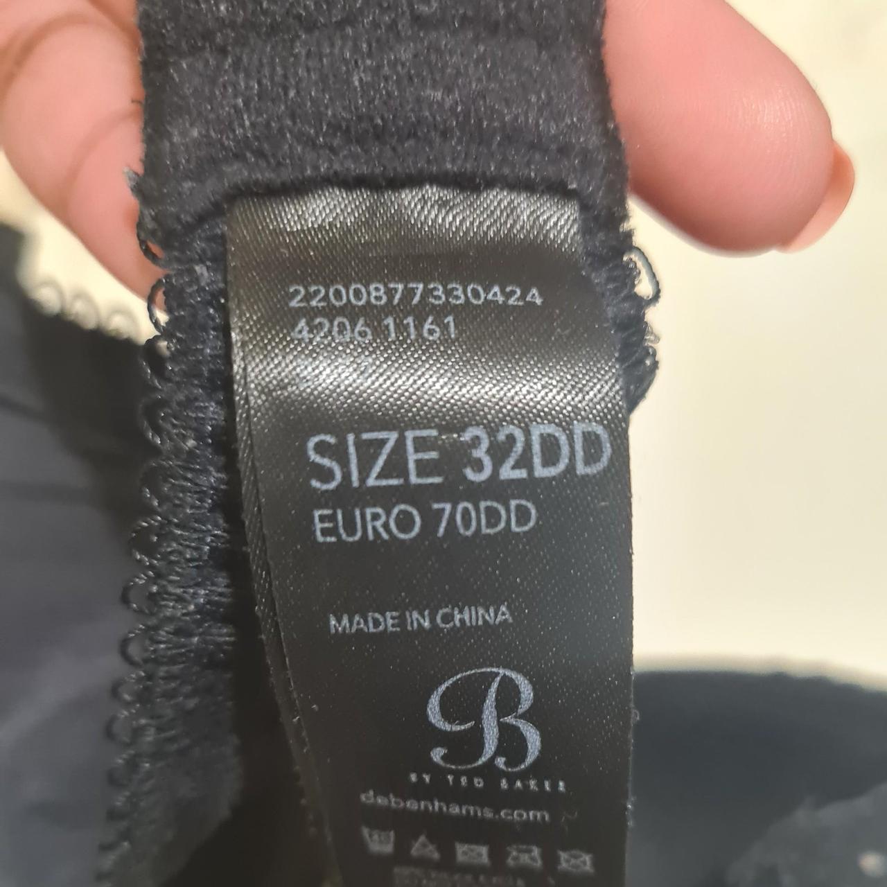 Ted Baker Padded Strapless Bra 32DD Black Balconette... - Depop