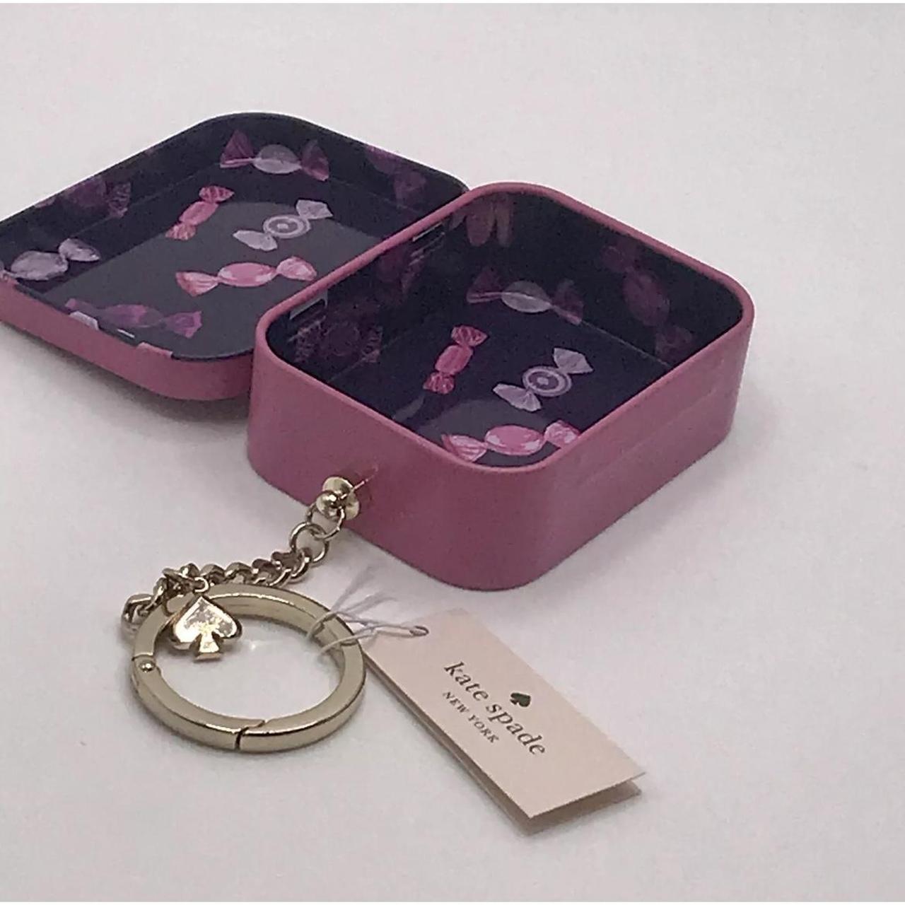 Kate Spade Candy Shop Tin Key Fob Bag Charm Keychain... | Depop