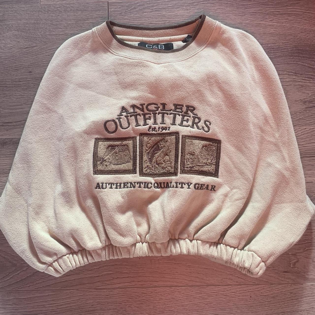 Vintage reworked cropped jumper Size medium... - Depop