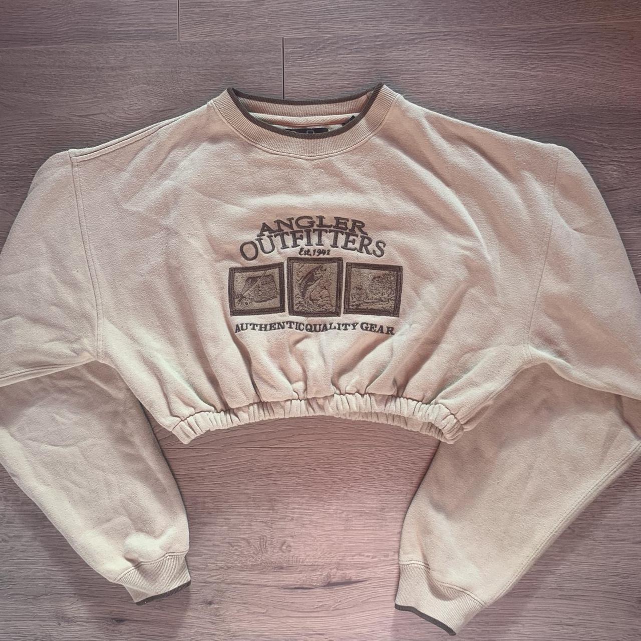Vintage reworked cropped jumper Size medium... - Depop