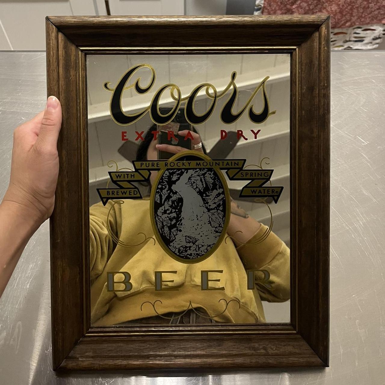 Vtg coors light framed mirror. #vintage #coors # - Depop
