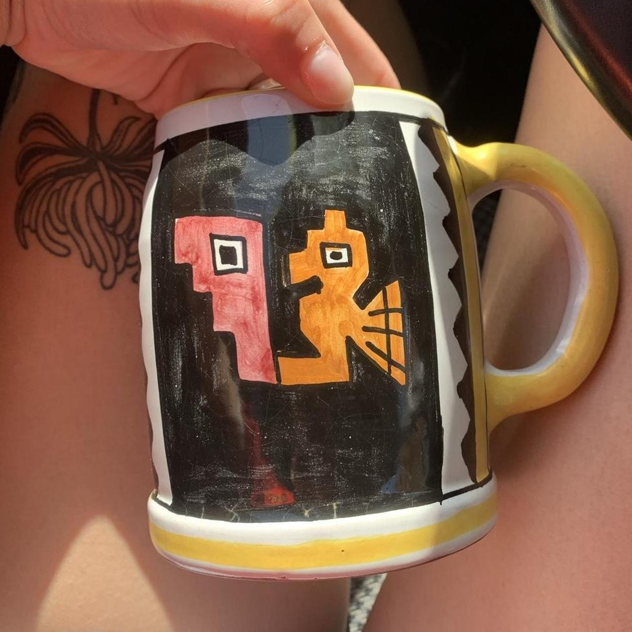 Big mug from Peru. Would look cute as a plant pot.... - Depop