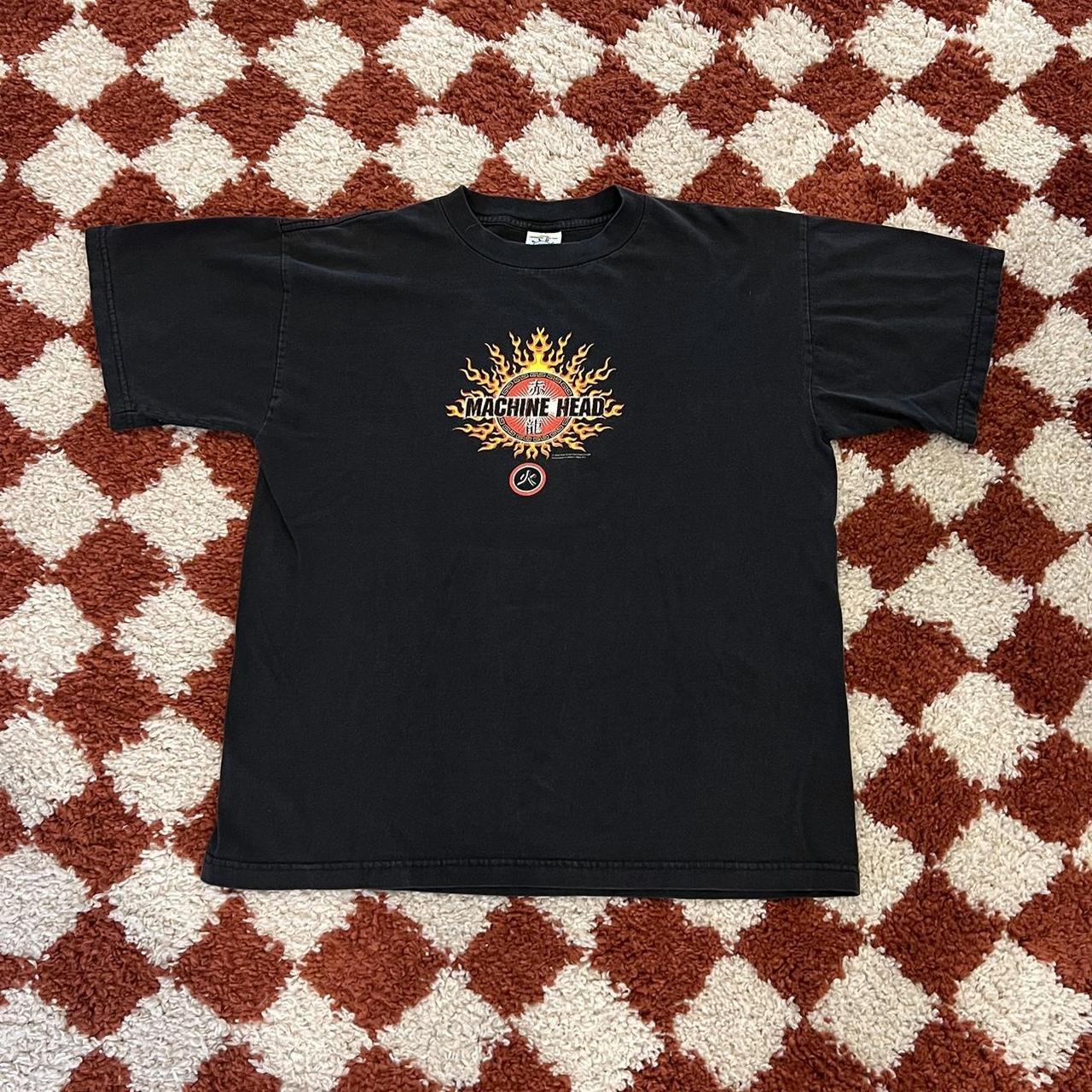 Vintage Machine Head blue grape shirt size L,... - Depop