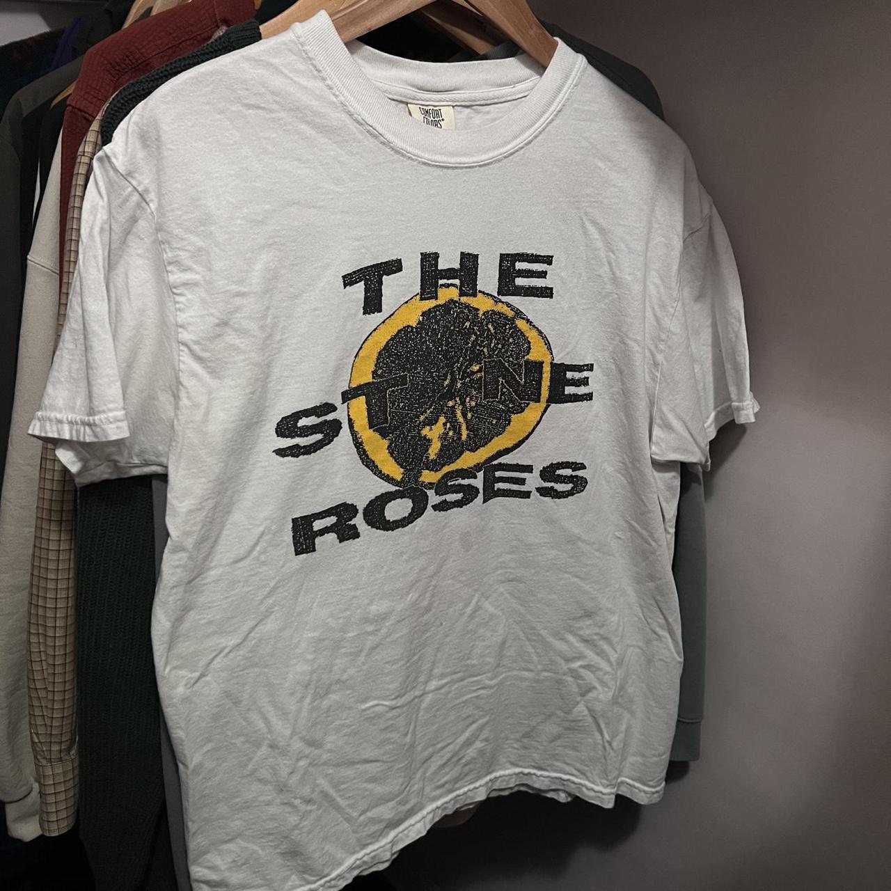 Stone Roses lemon shirt size L on comfort colors,... | Depop