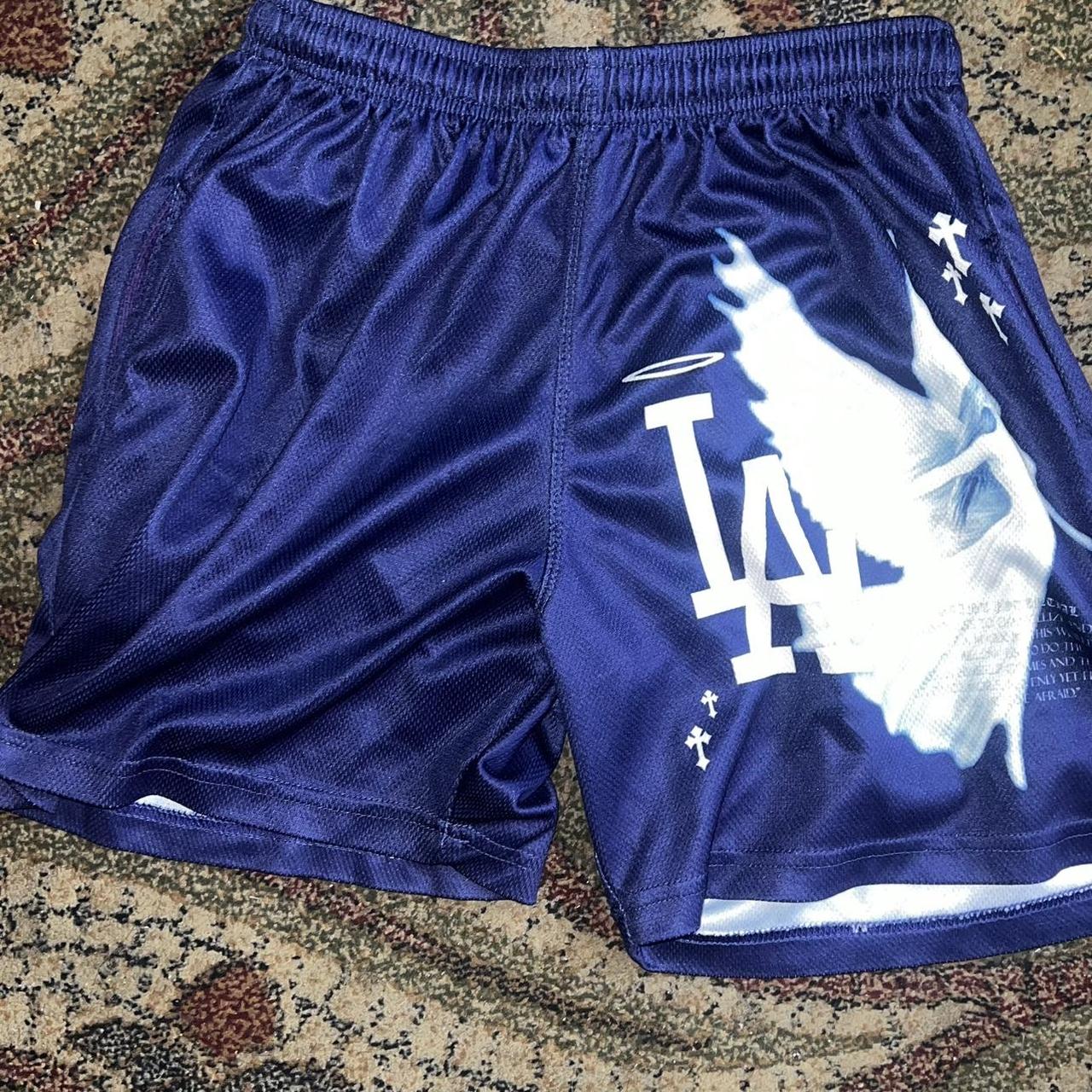 Saint Potential above the knee LA Dodgers Shorts... - Depop