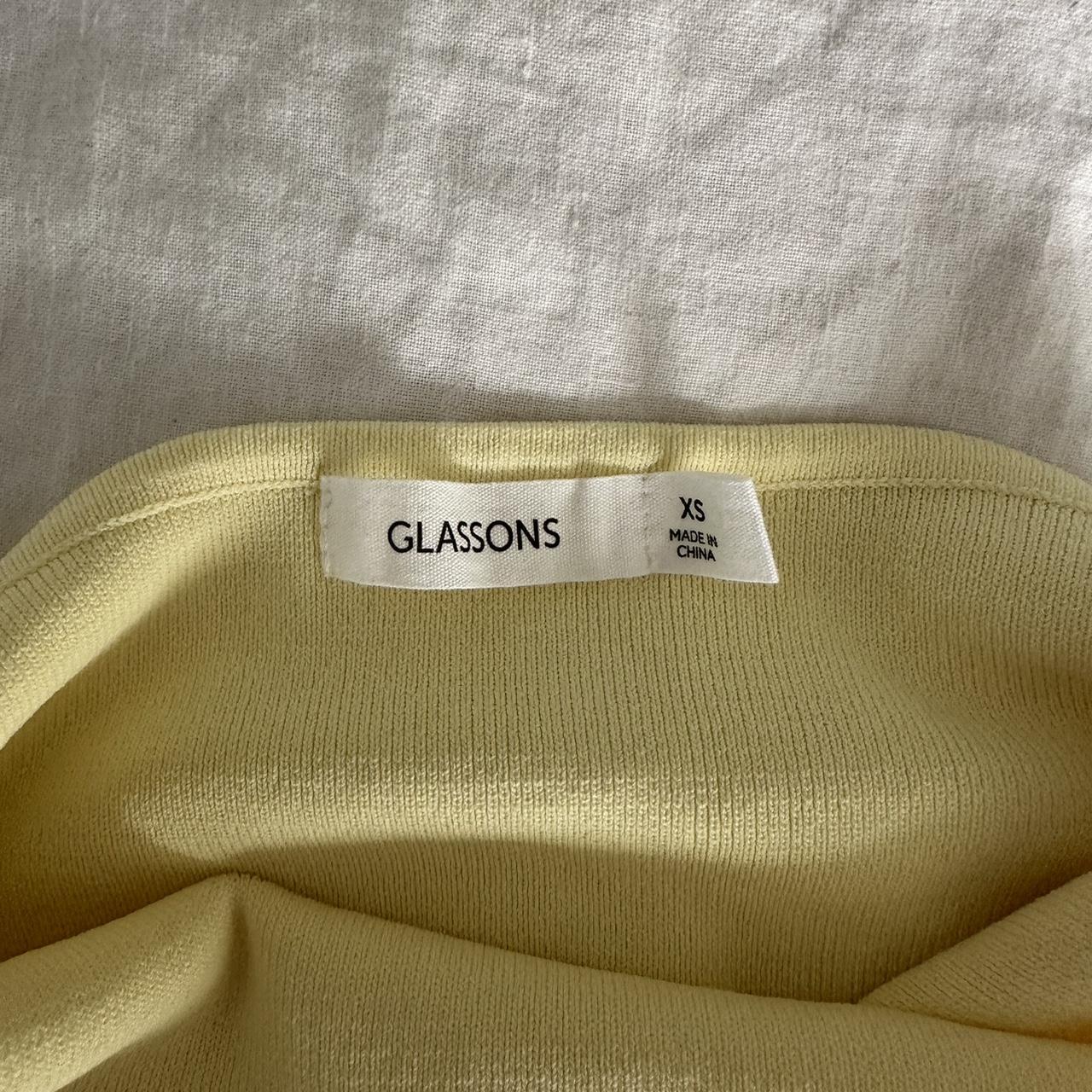Yellow Glassons halter crop top. Never... | Depop