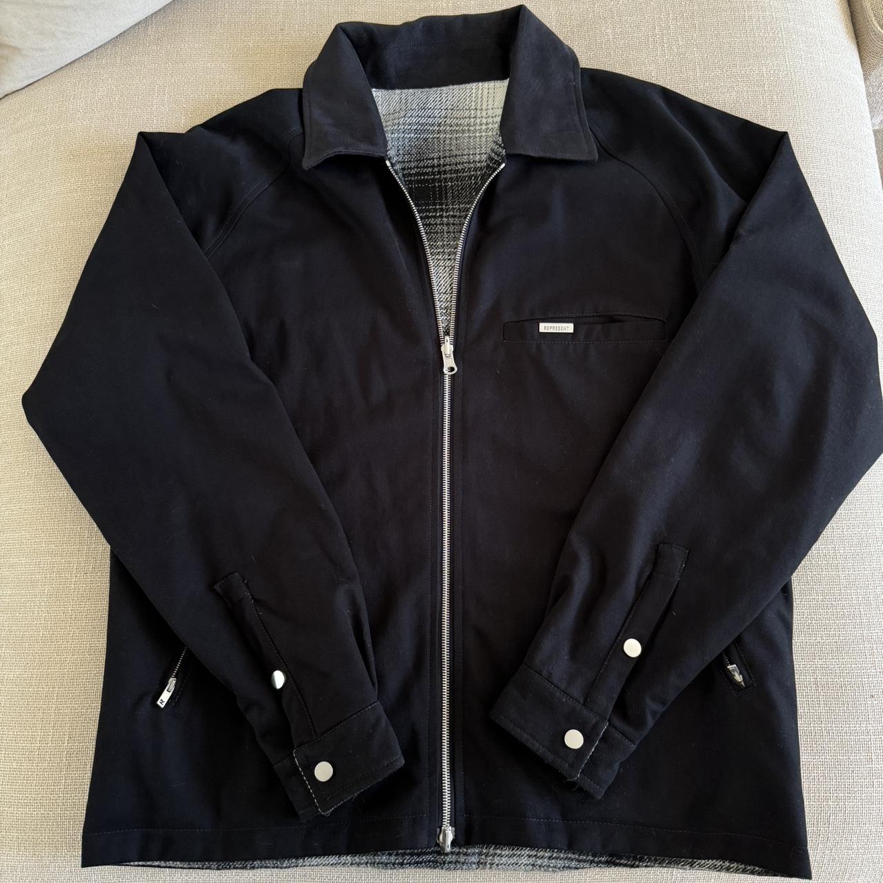 Represent Reversible Work Shirt Jacket Flannel Size... | Depop
