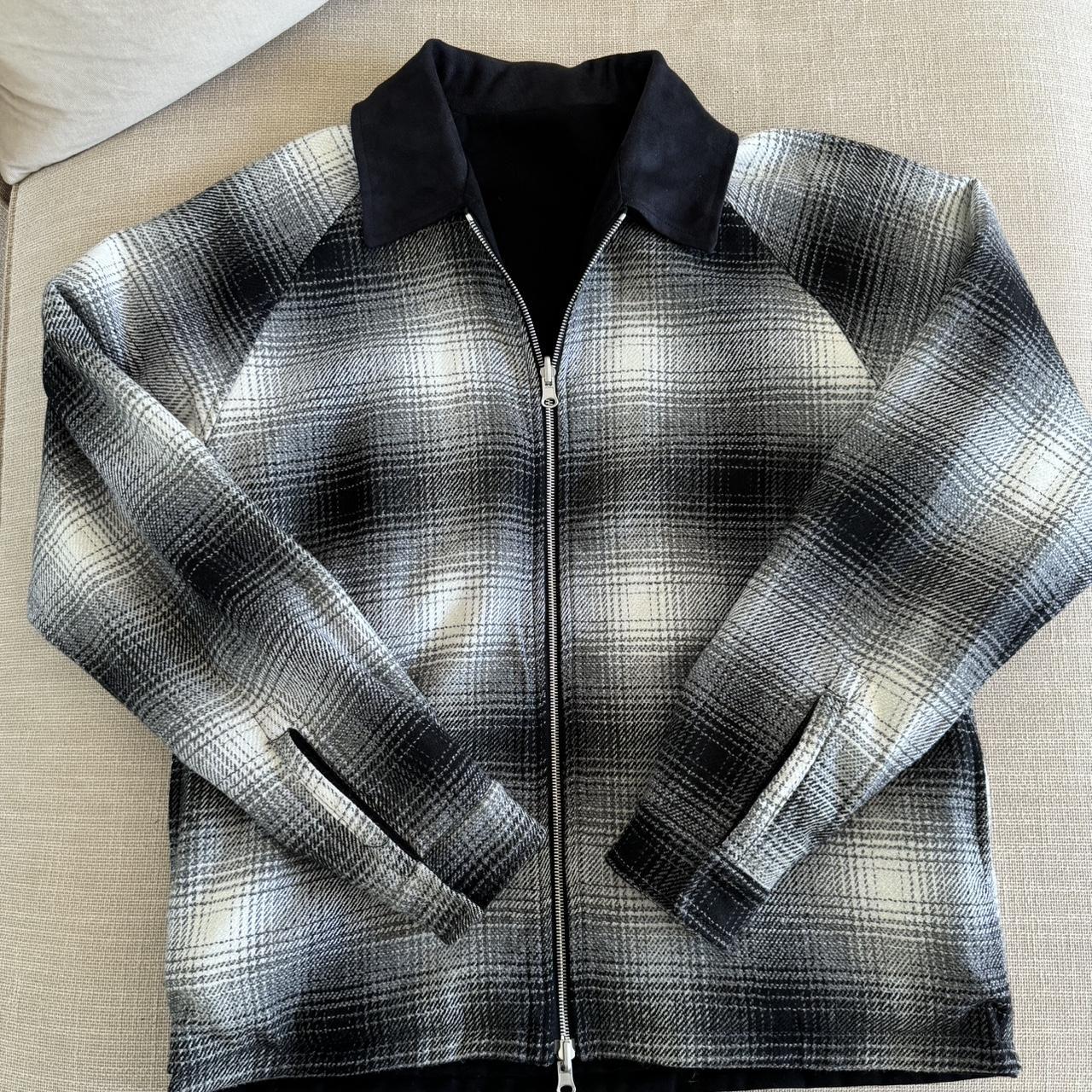 Represent Reversible Work Shirt Jacket Flannel Size... - Depop