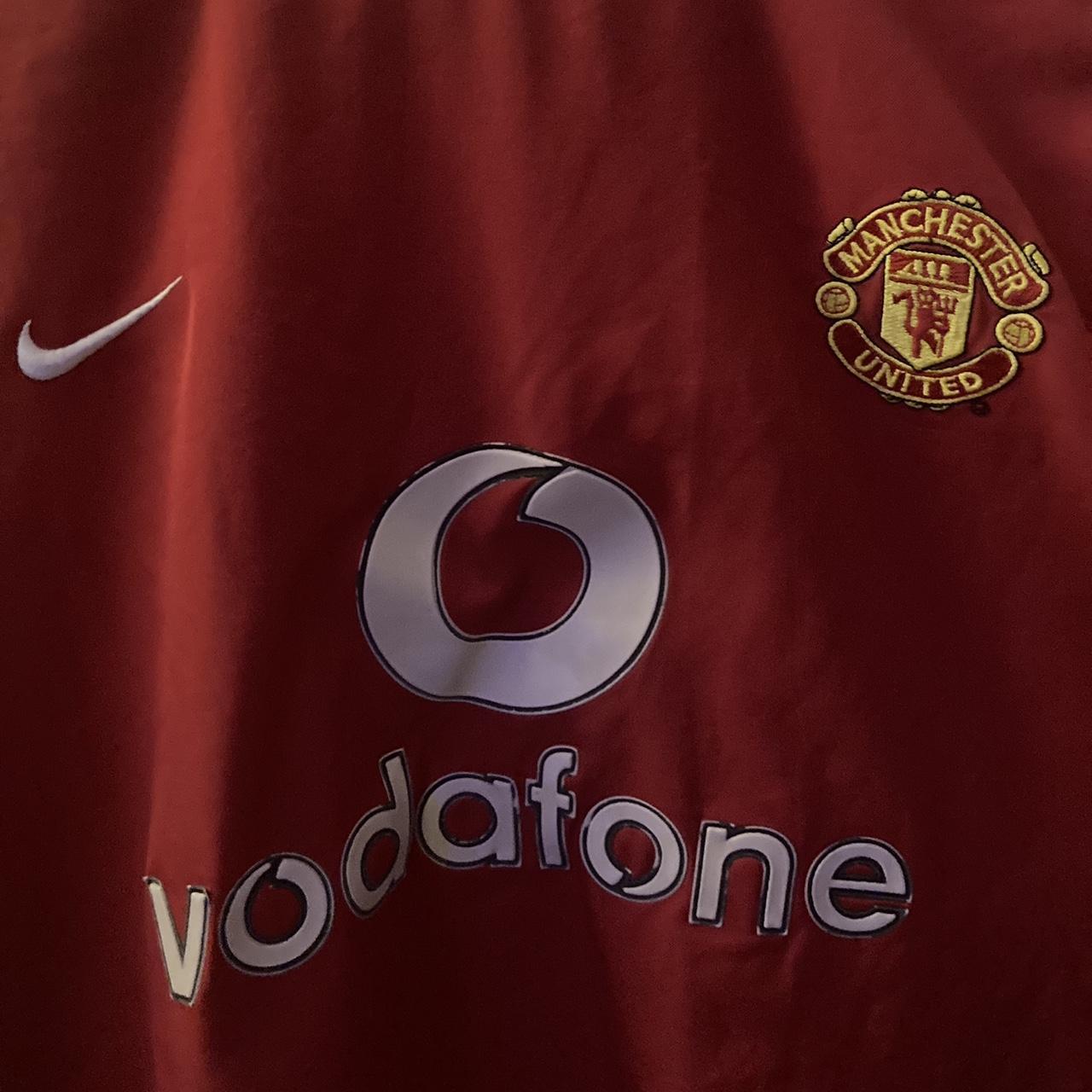 Manchester United 2002-04 Longsleeve Home kit... - Depop