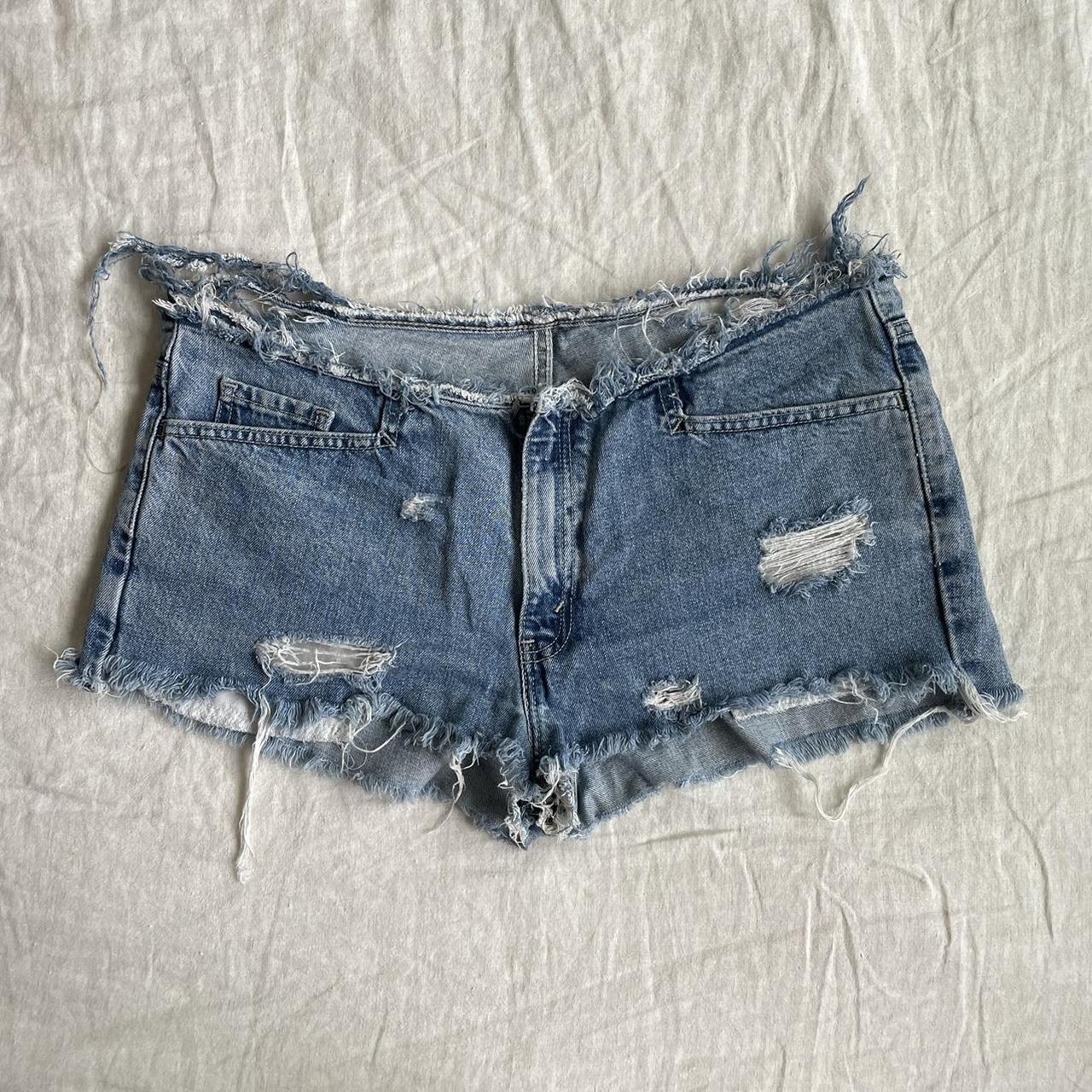 Totally distressed micro shorts! Waist band... - Depop