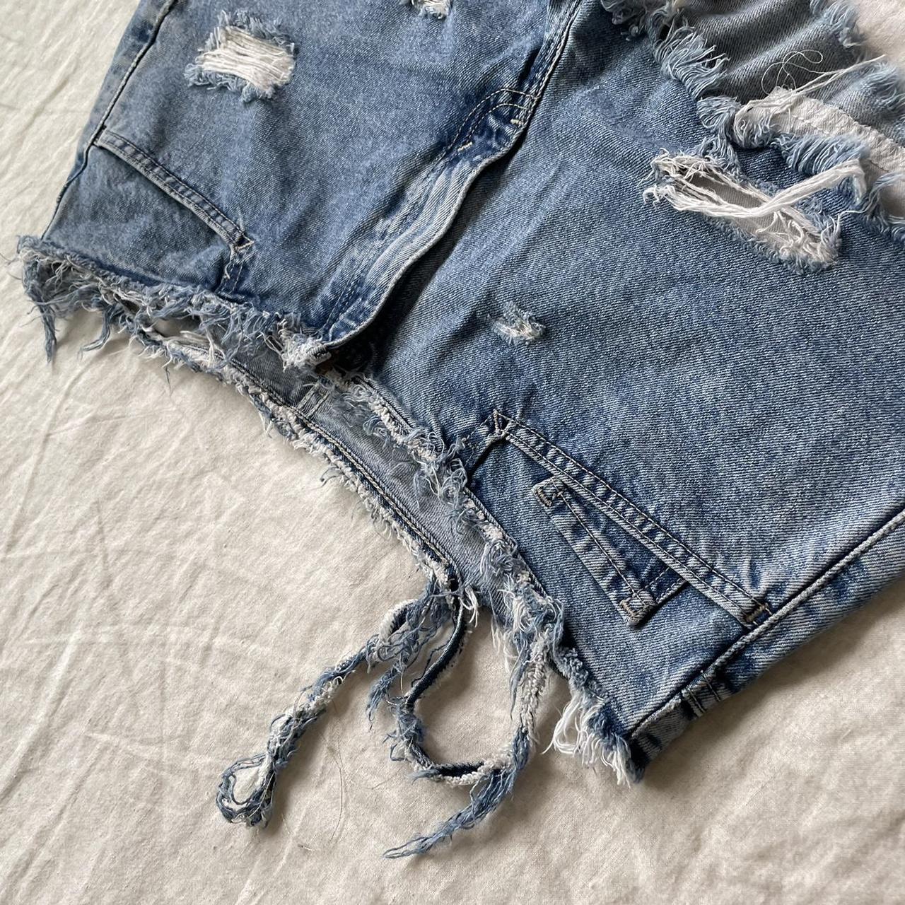 Totally distressed micro shorts! Waist band... - Depop