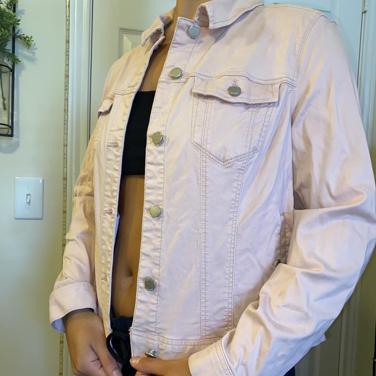 Light pink jacket! Much more pink in... - Depop