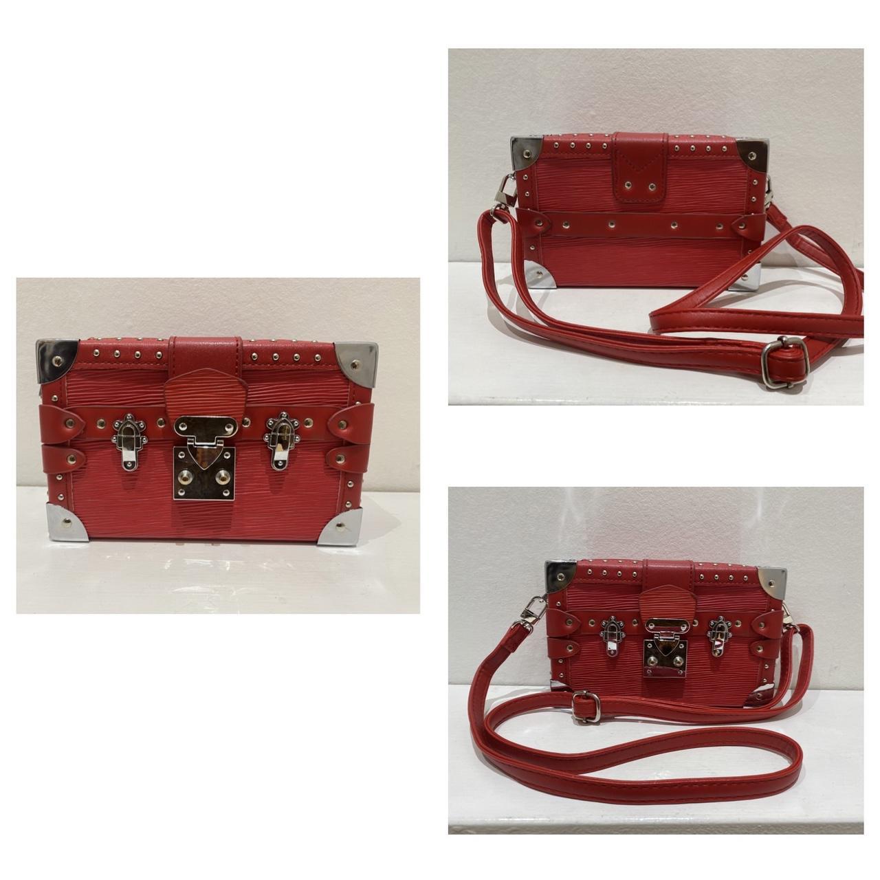 Red retro box bag. Worn a few times & in great... - Depop