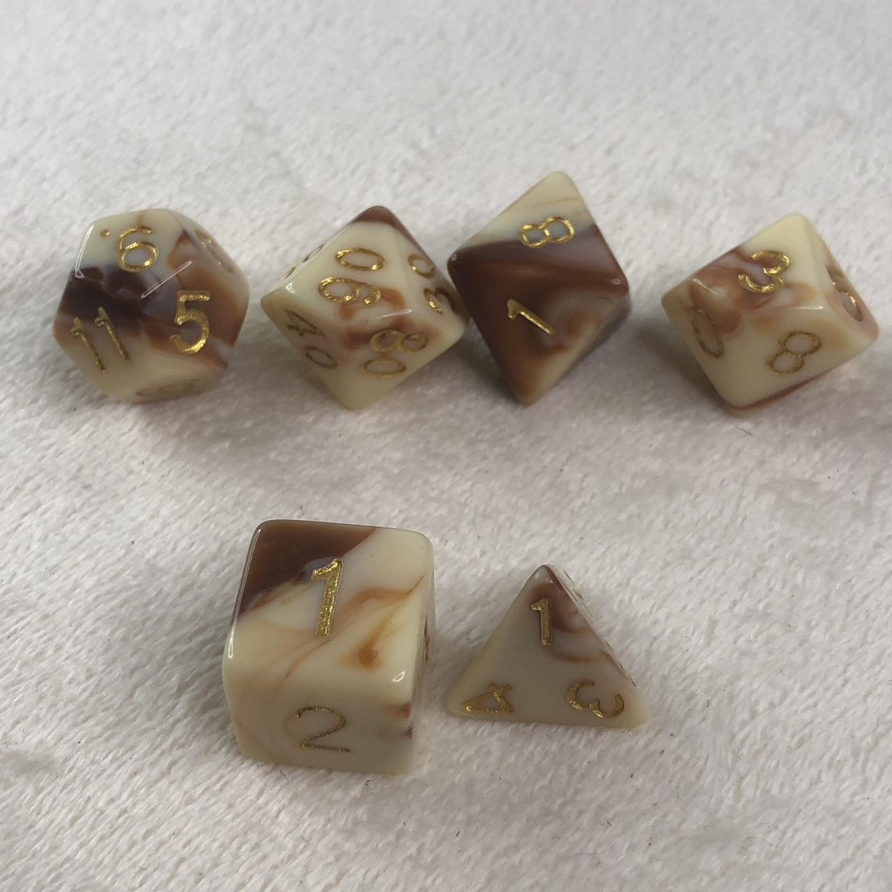 Dungeons And Dragons DND Coffee & Cream Dice - Depop