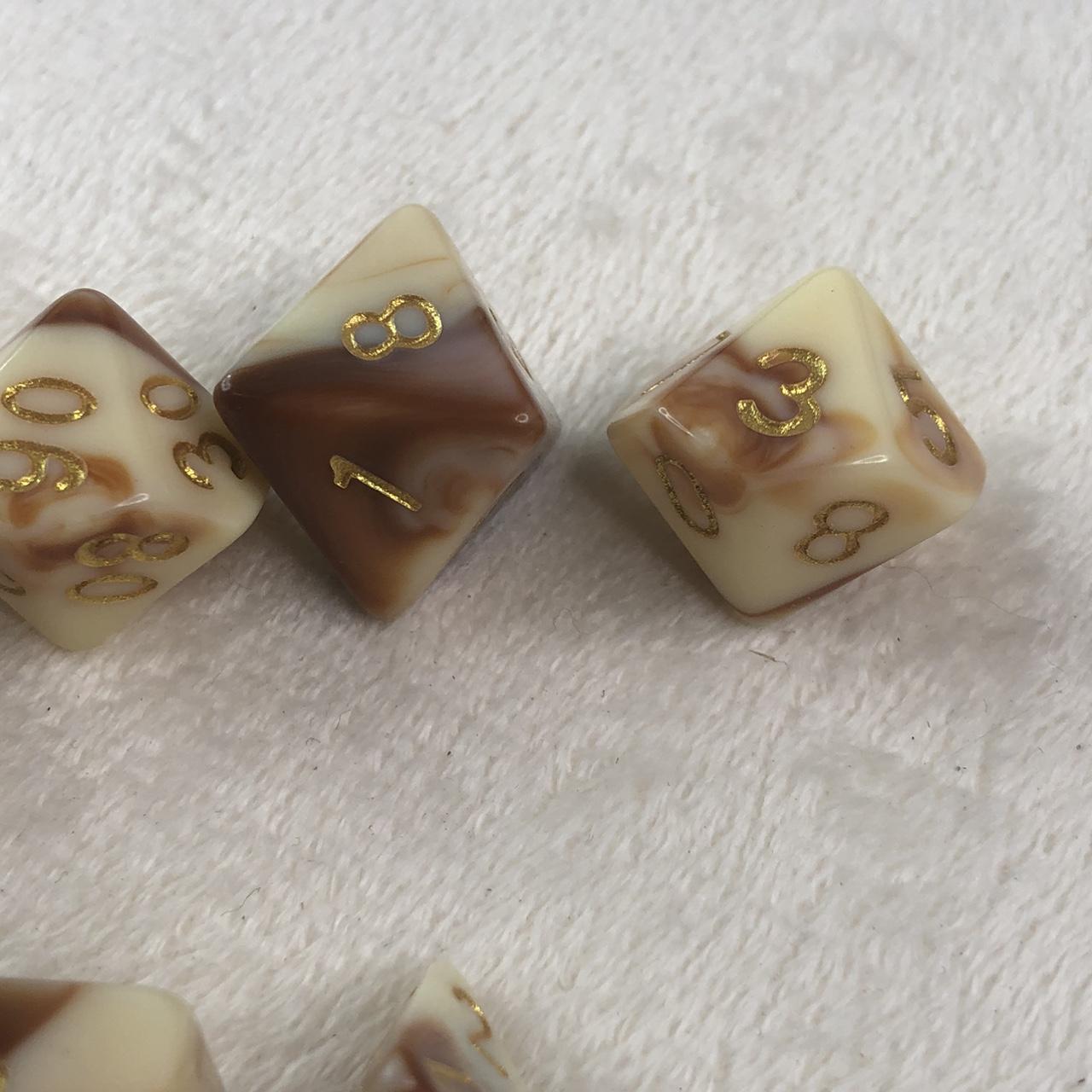 Dungeons And Dragons DND Coffee & Cream Dice - Depop