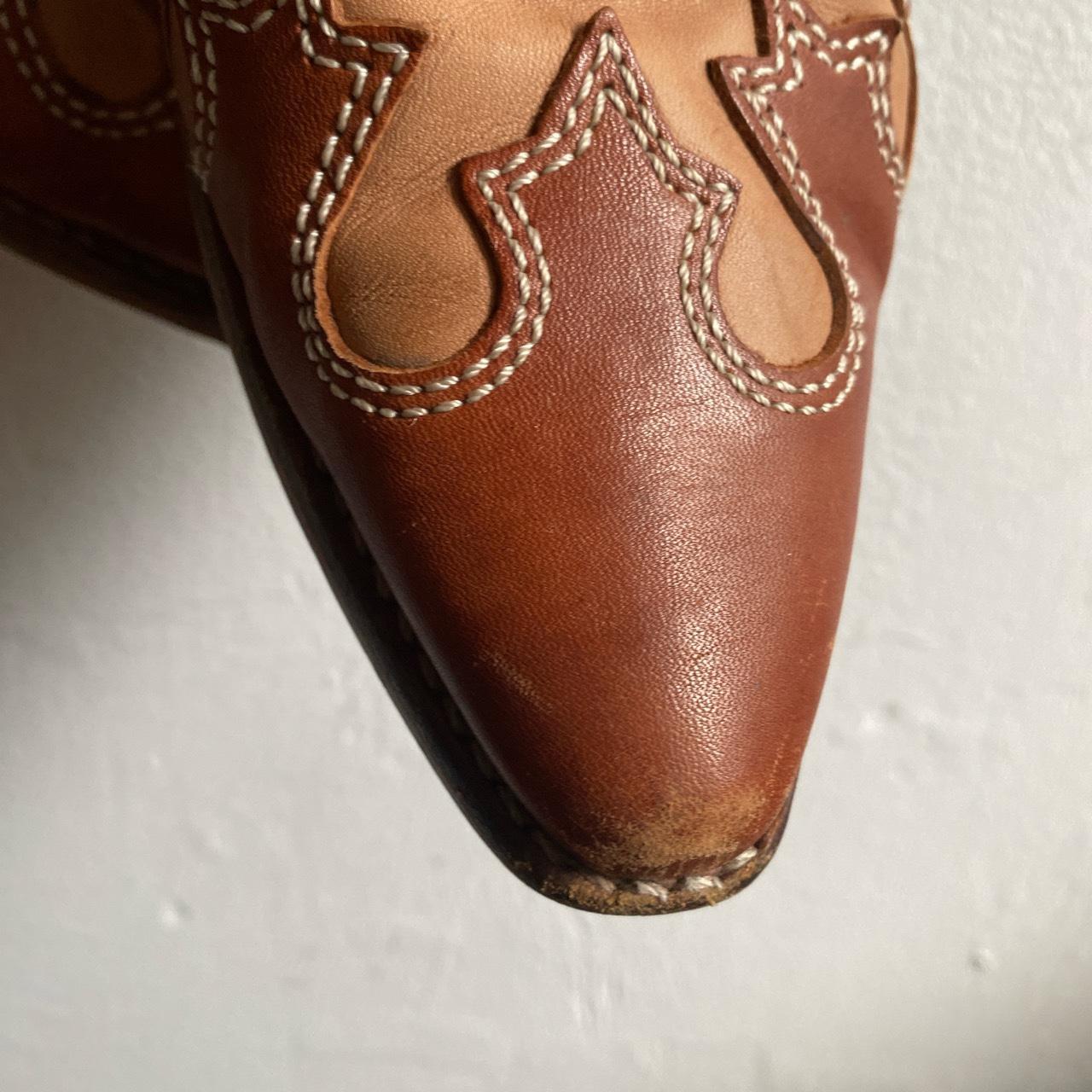 Cowboy boots mules clogs Size fits 5 6 In... - Depop