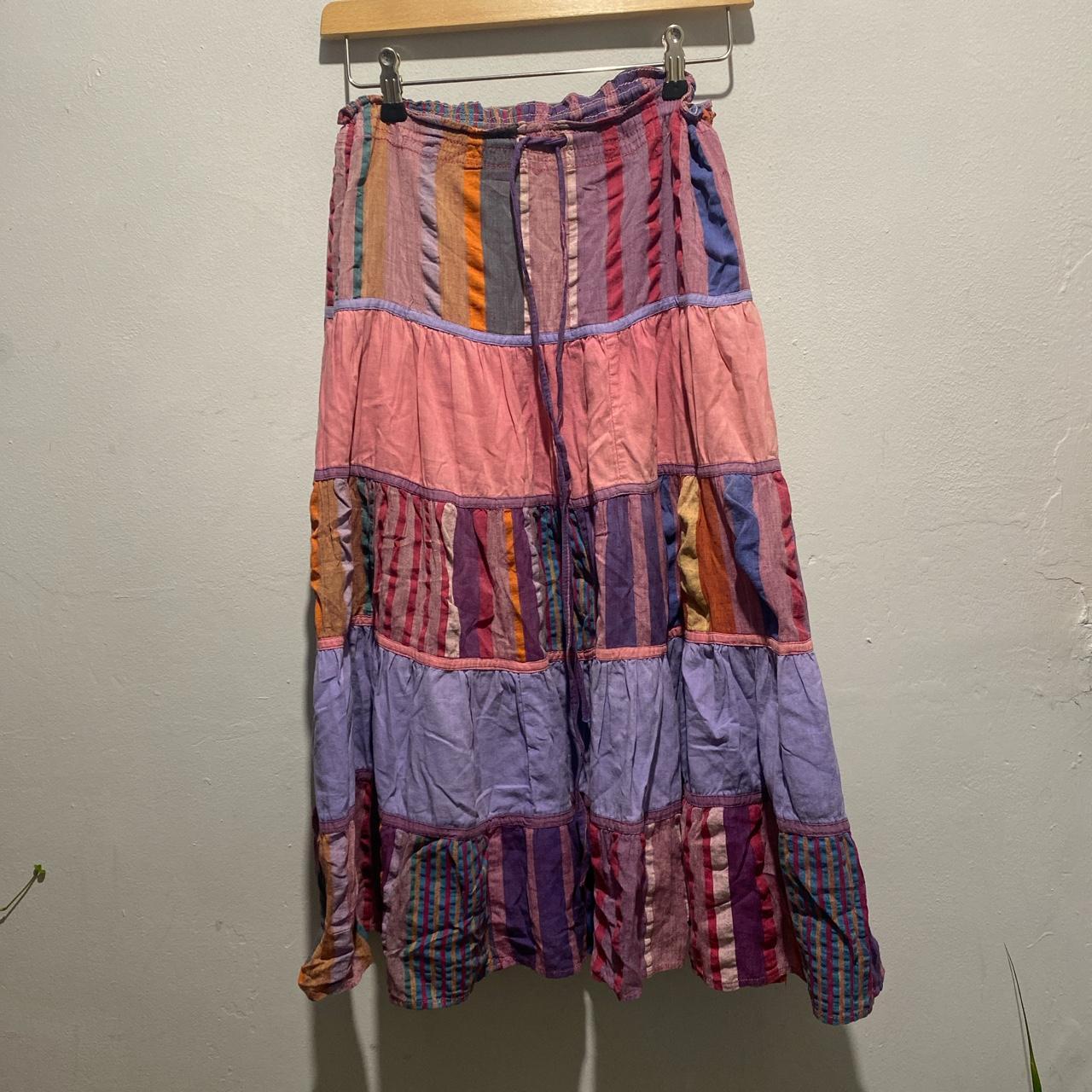 Vintage patchwork skirt by Phool Classic early... - Depop