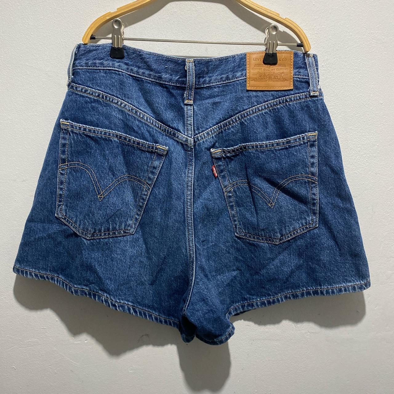 Levis high waist loose premium denim shorts Waist... - Depop