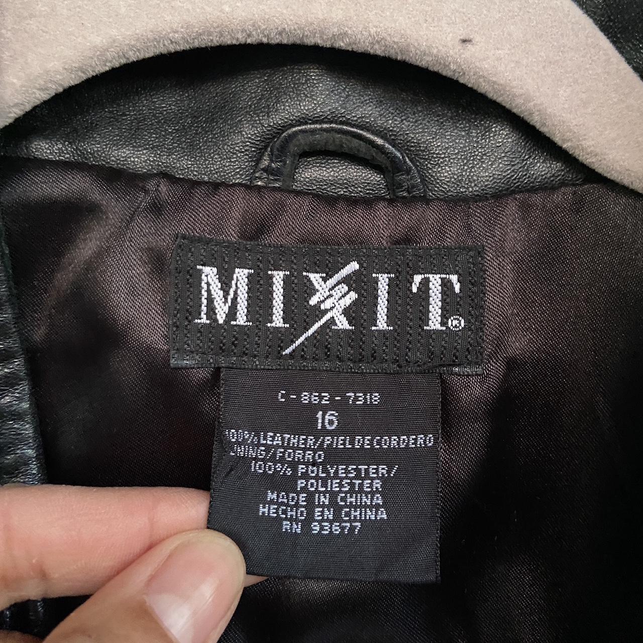 Vintage y2k Mix It genuine real 100% black leather... - Depop
