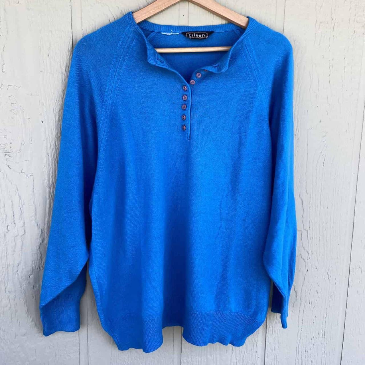 Vintage 80s 90s Eileen bright cobalt cerealeun royal... | Depop
