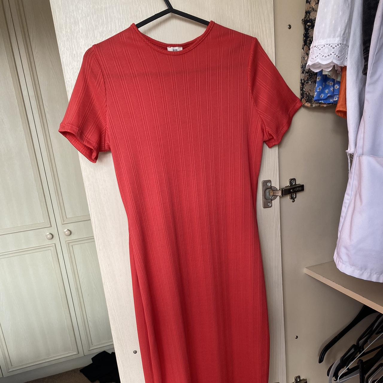River island red midi dress New with tags never... - Depop
