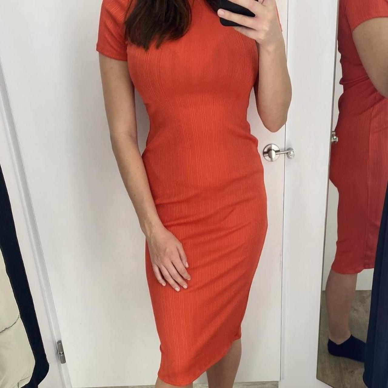 River island red midi dress New with tags never... - Depop