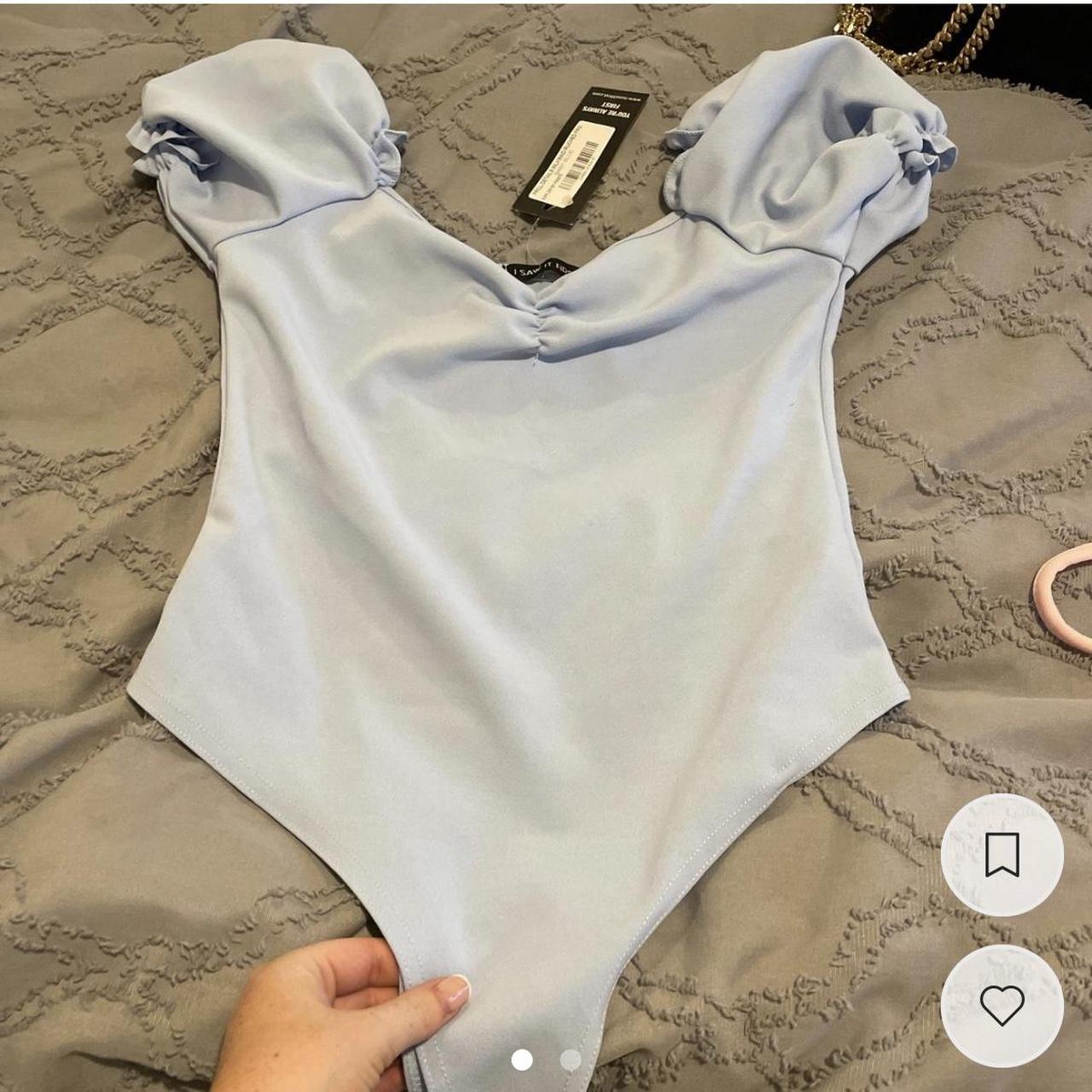 Baby blue bodysuit. I saw it first. Tags on. Size 8 - Depop