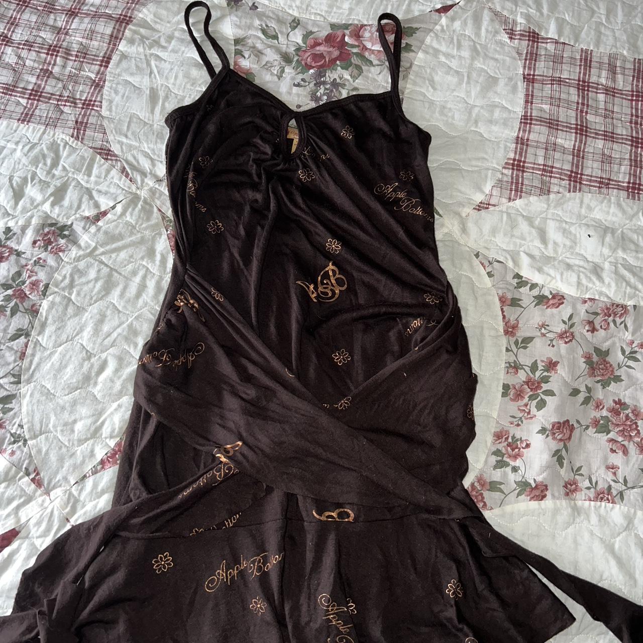 Apple Bottoms Wrap Mini Dress Ties around waist,... - Depop