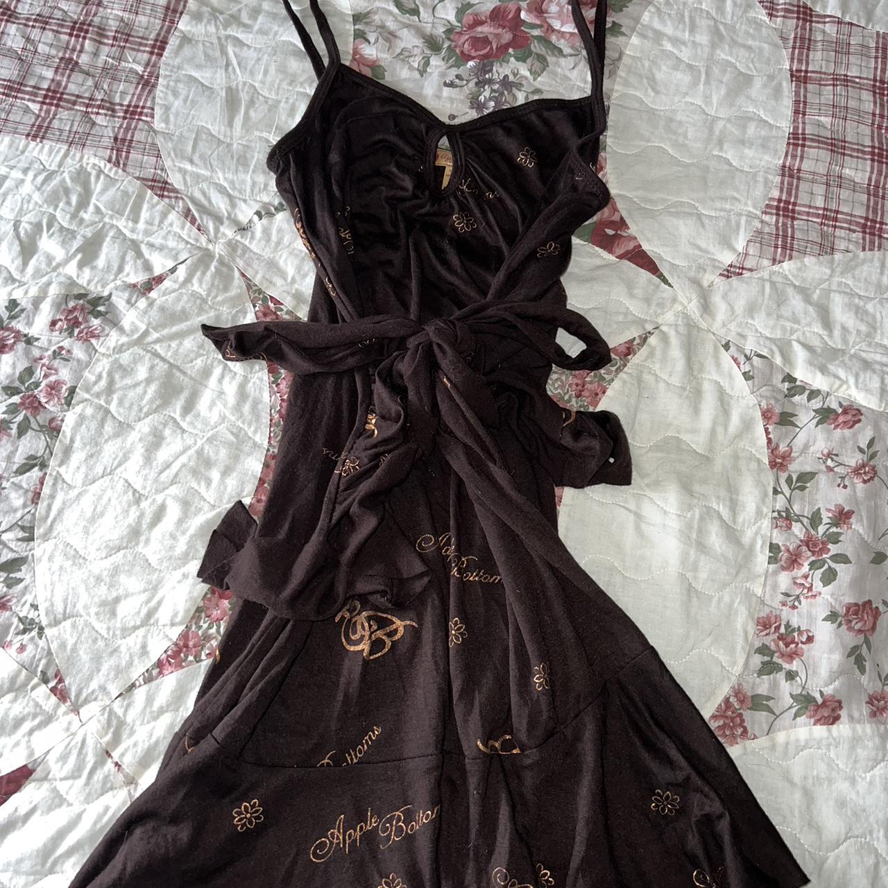 Apple Bottoms Wrap Mini Dress Ties around waist,... - Depop