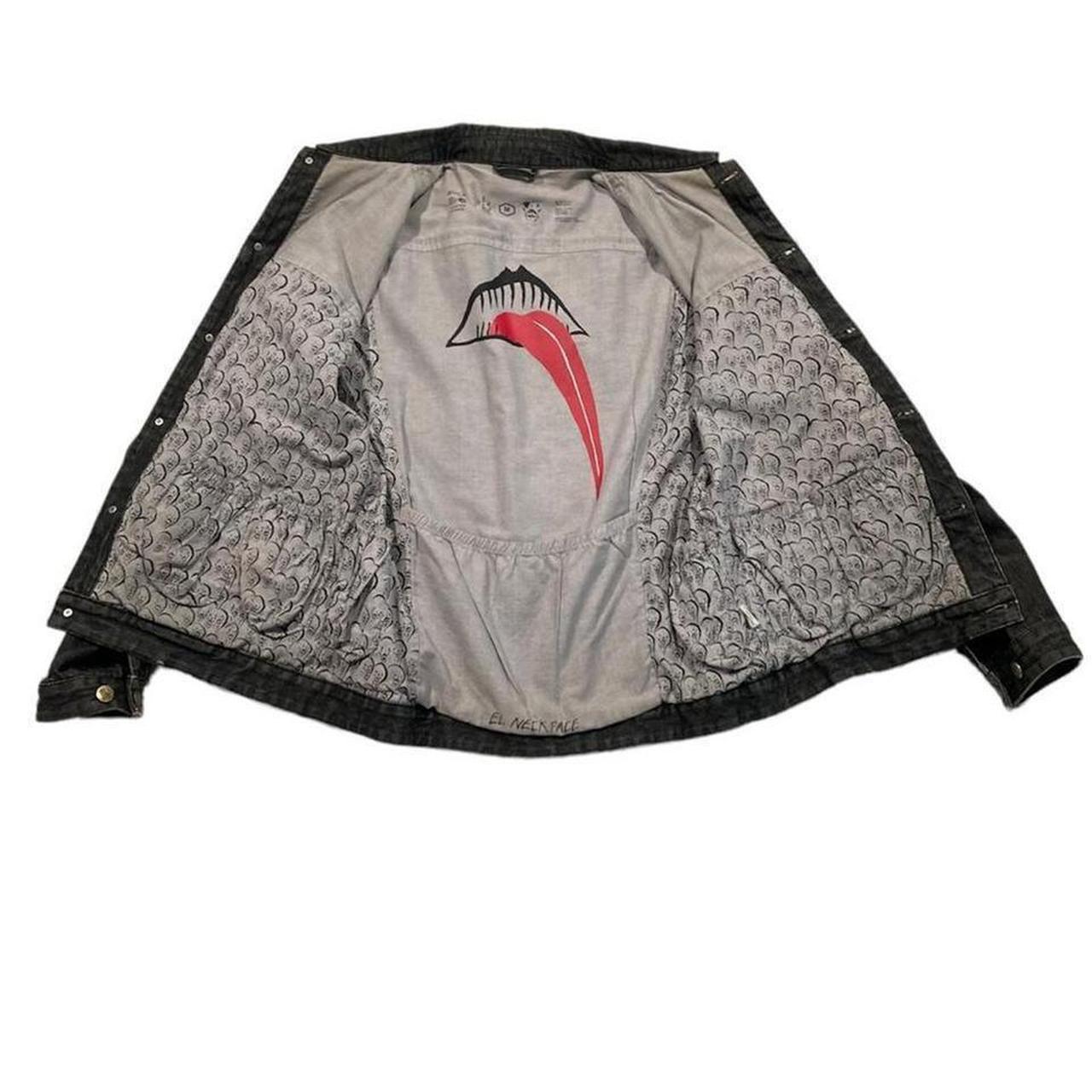 RVCA x NECKFACE Rolling Stones denim jacket RARE!... - Depop