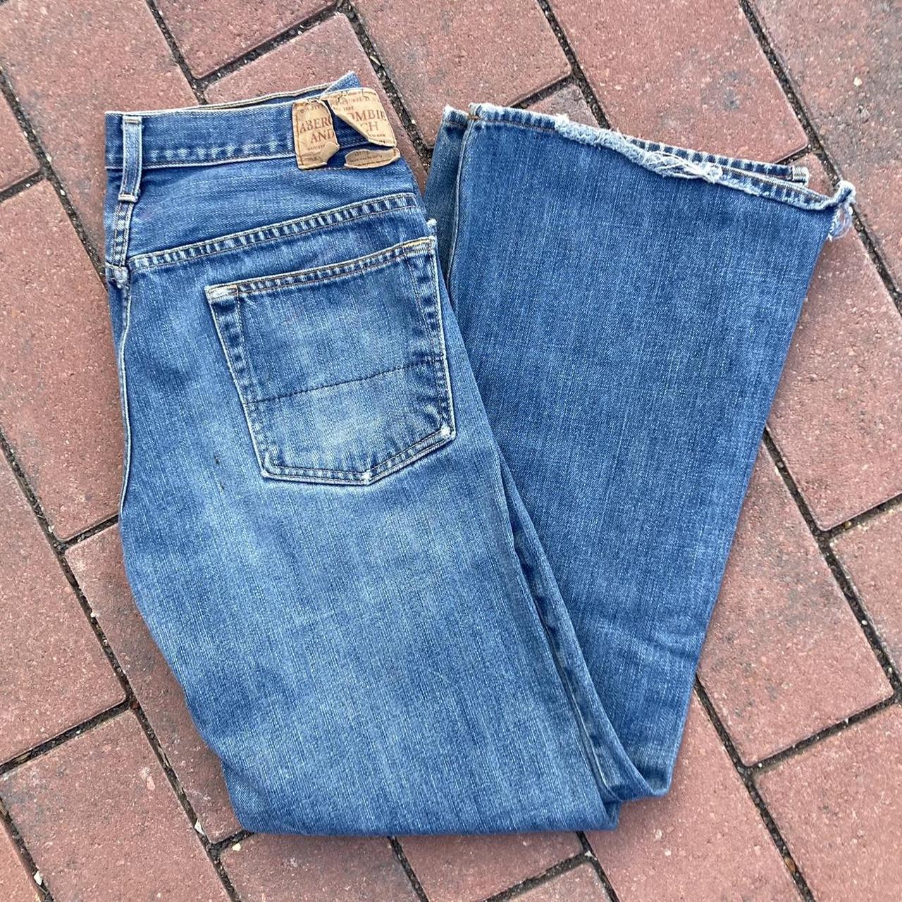 Vintage Abercrombie & Fitch flare jeans Awesome... - Depop