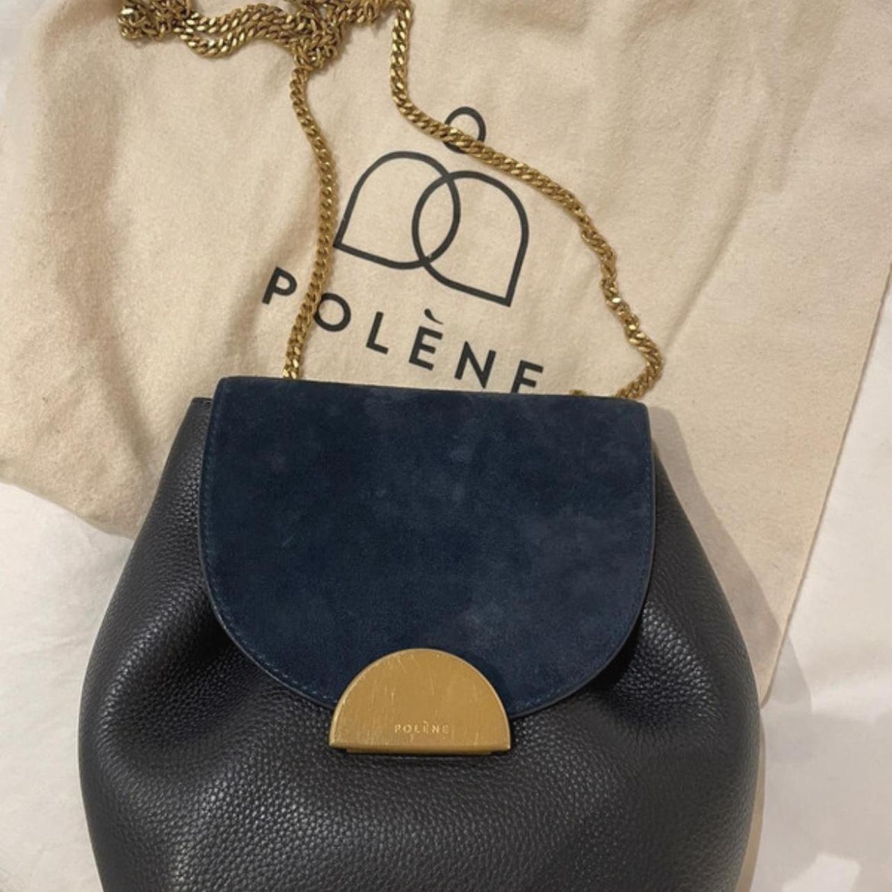 Polene bag. Navy blue number one mini polene bag.... - Depop