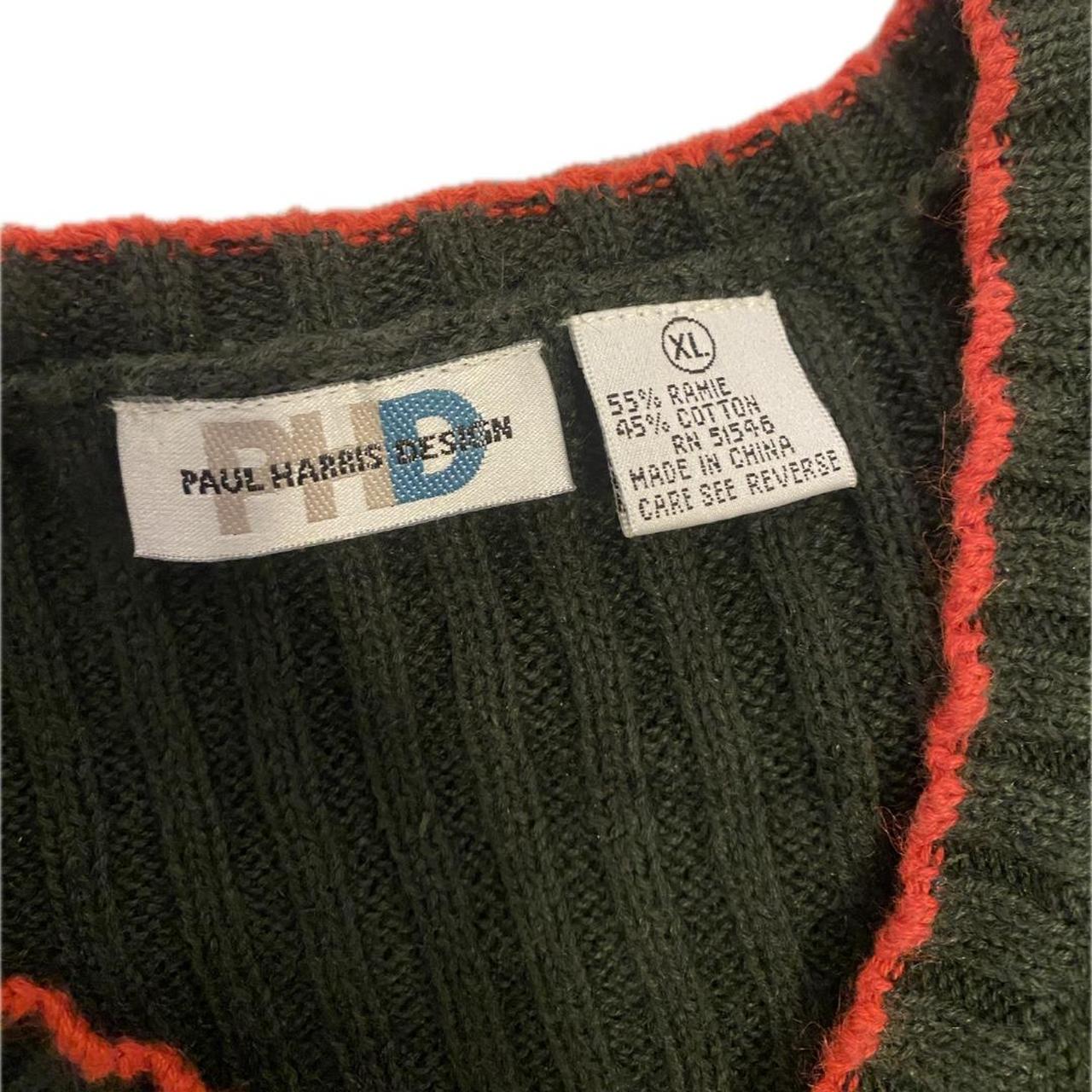 gorgeous 2000s paul harris designs fair isle sweater... - Depop