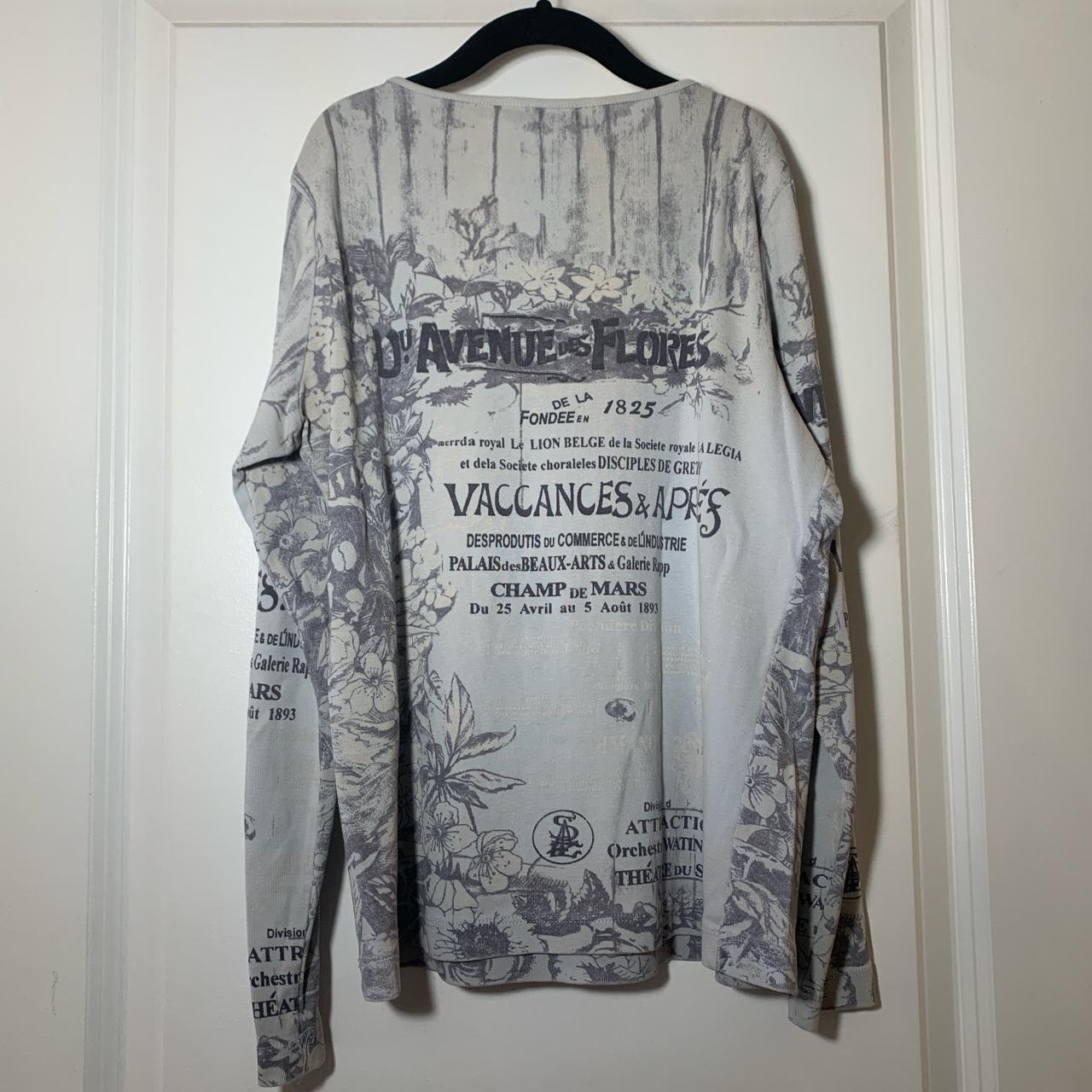 BHS Women's Blue and Grey Shirt | Depop