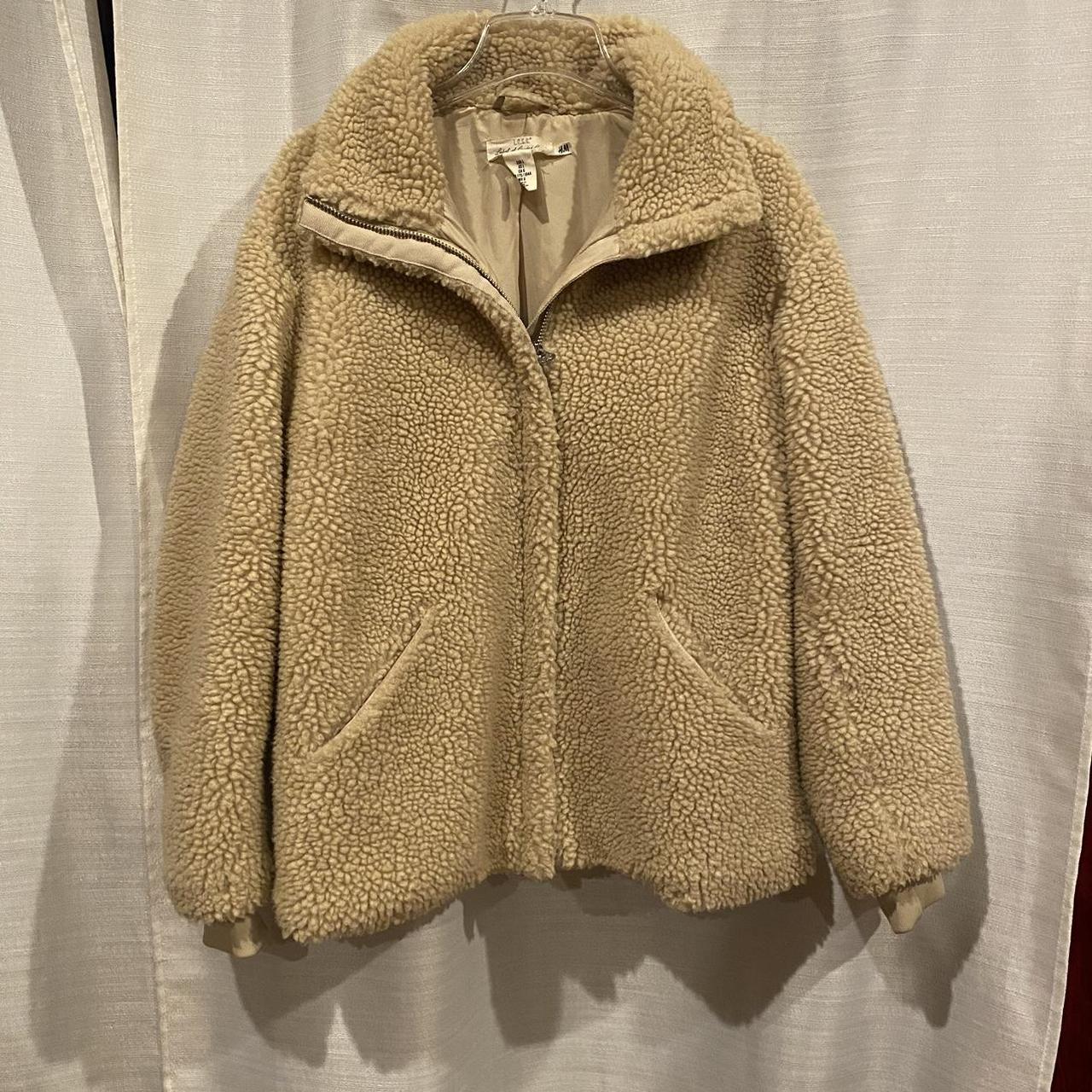 Zip up teddy jacket Super comfy and warm - Depop