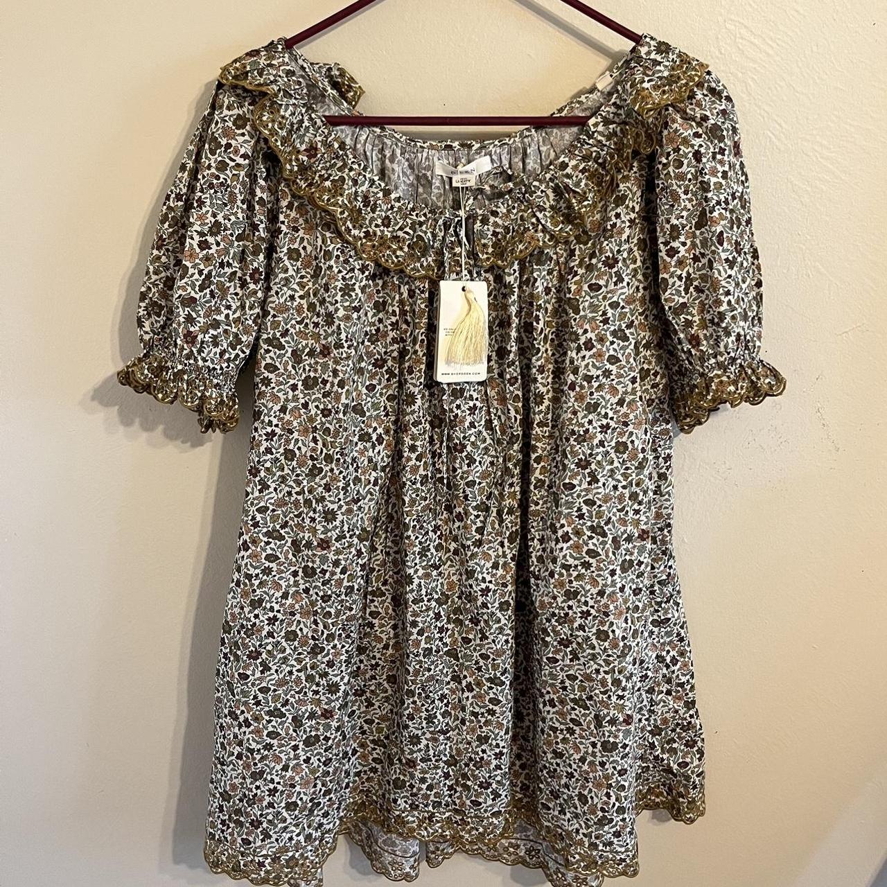 Doen Evalene dress in liberty print fabric, size XS.... - Depop