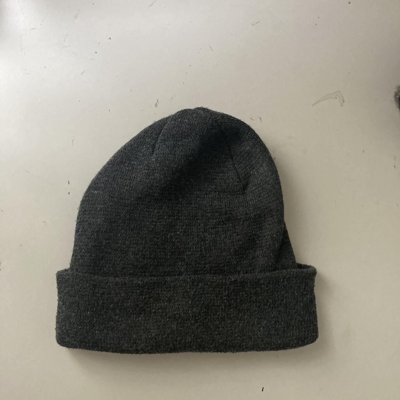 Grey roll beanie. Classic dark grey fisherman style... - Depop