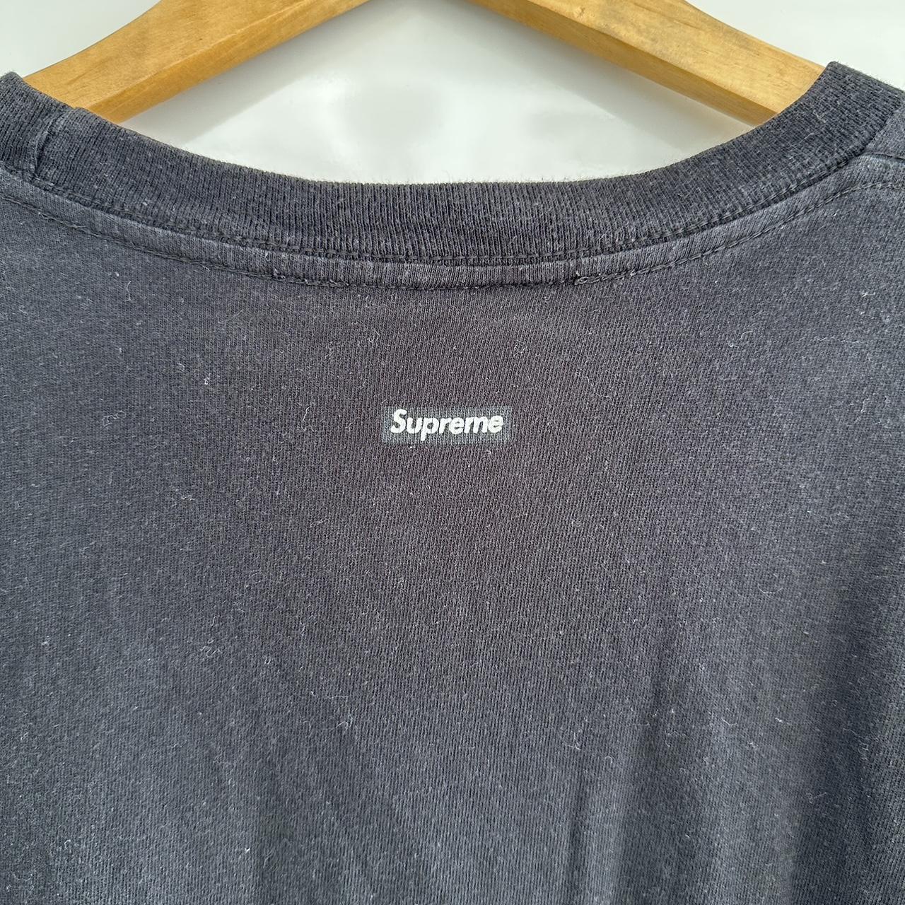 BLACK SUPREME TEE WITH MICHAEL JACKSON GRAPHIC SIZE... - Depop