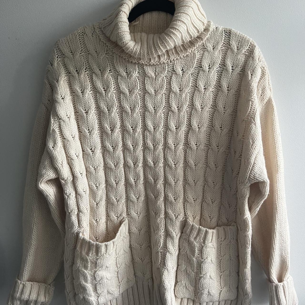 Primark cream knitwear lounge set. Sweater is size... - Depop
