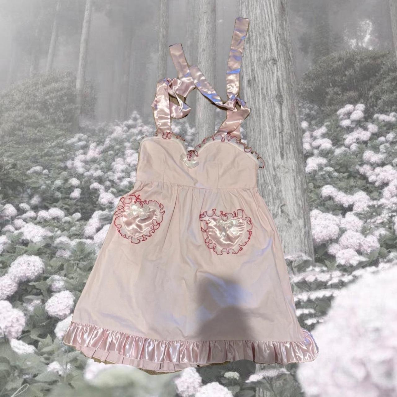 Rare Nile Perch Apron Style Babydoll Dress - No... - Depop