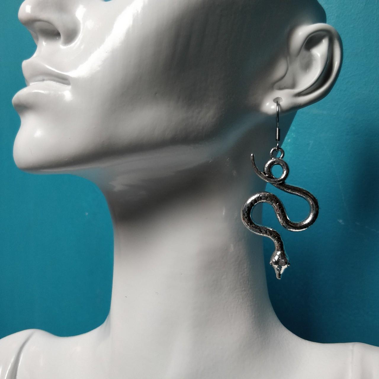 Snake earrings Detailed and cute with little... - Depop