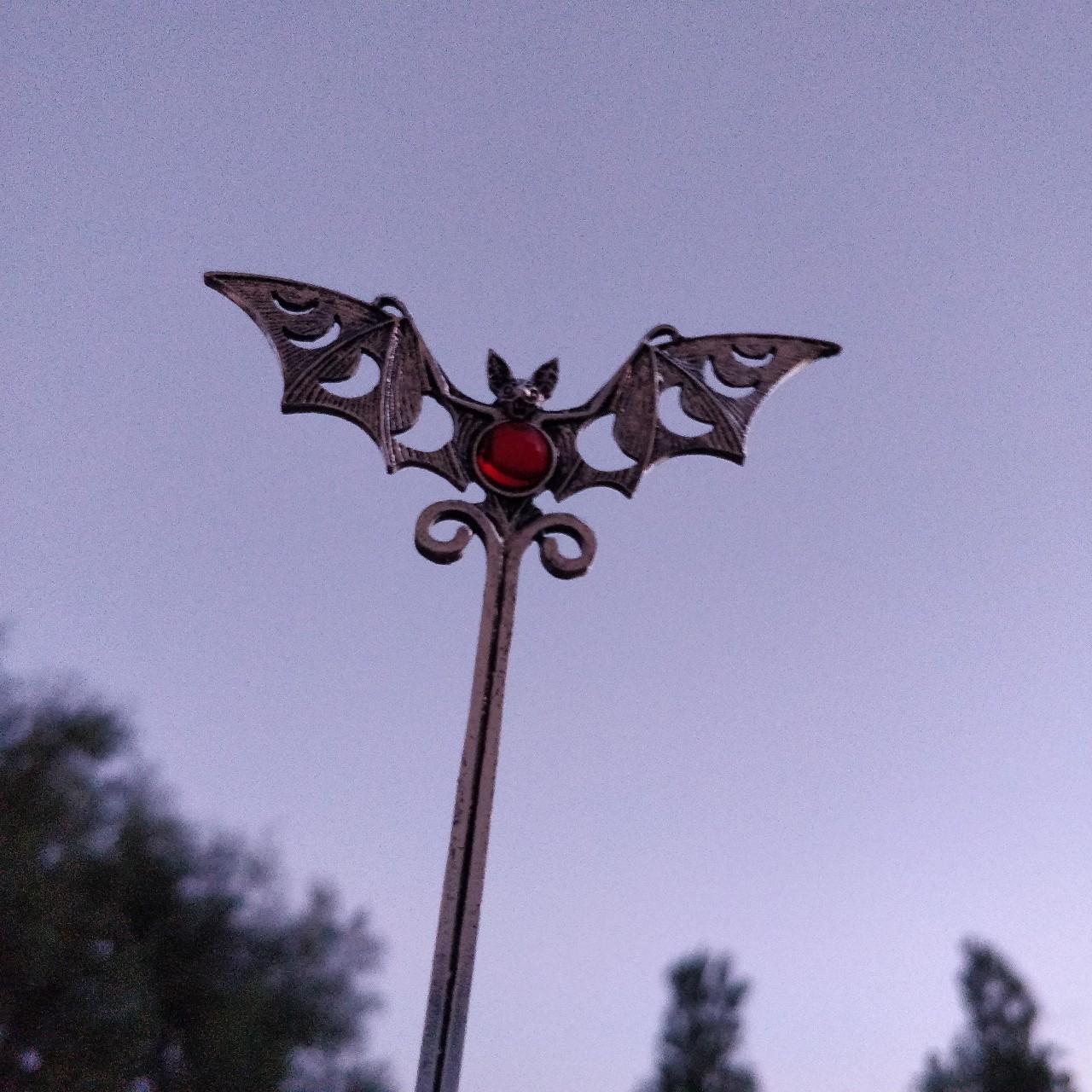 Lunar bat hair sticks Red More pictures available... | Depop