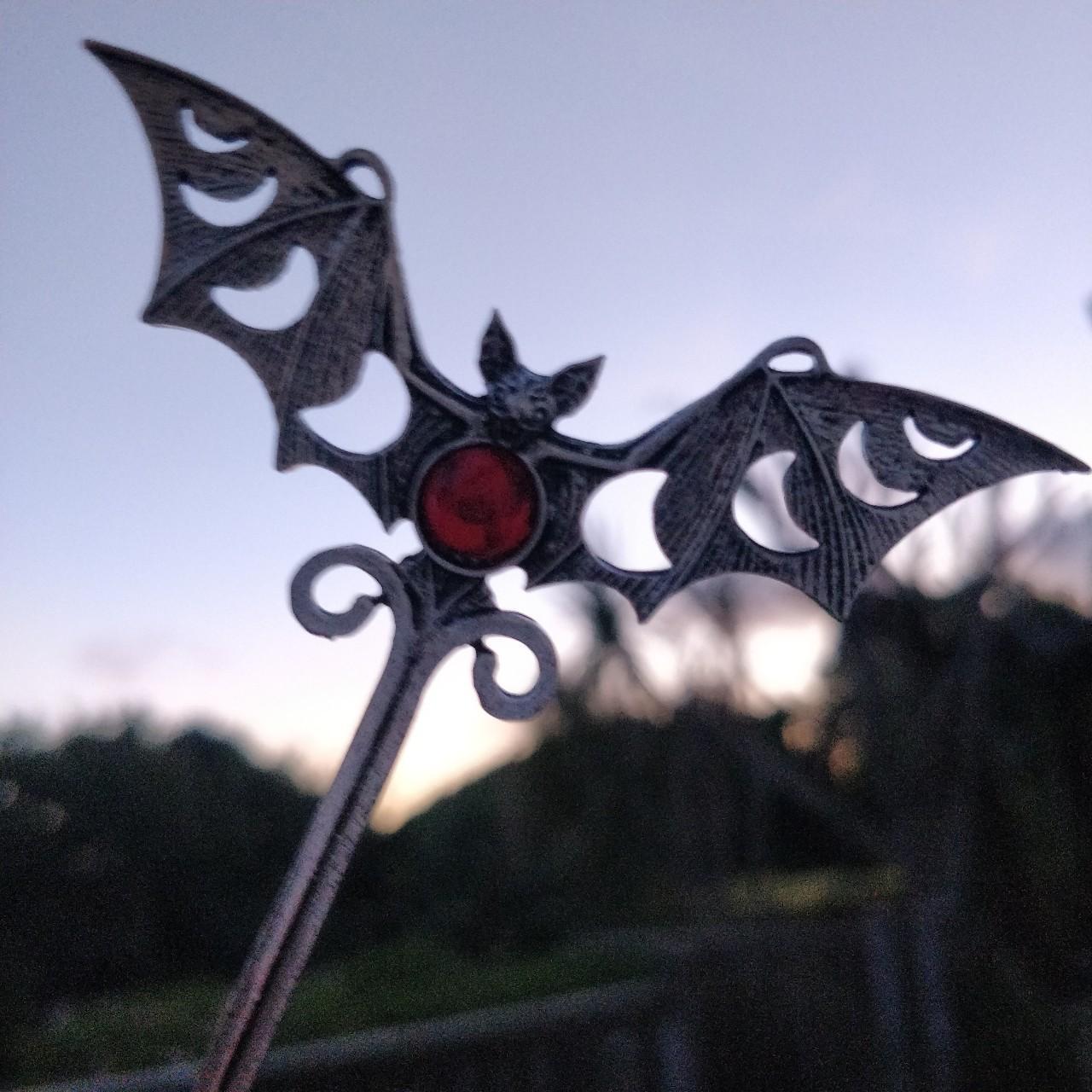 Lunar bat hair sticks Red More pictures available... | Depop